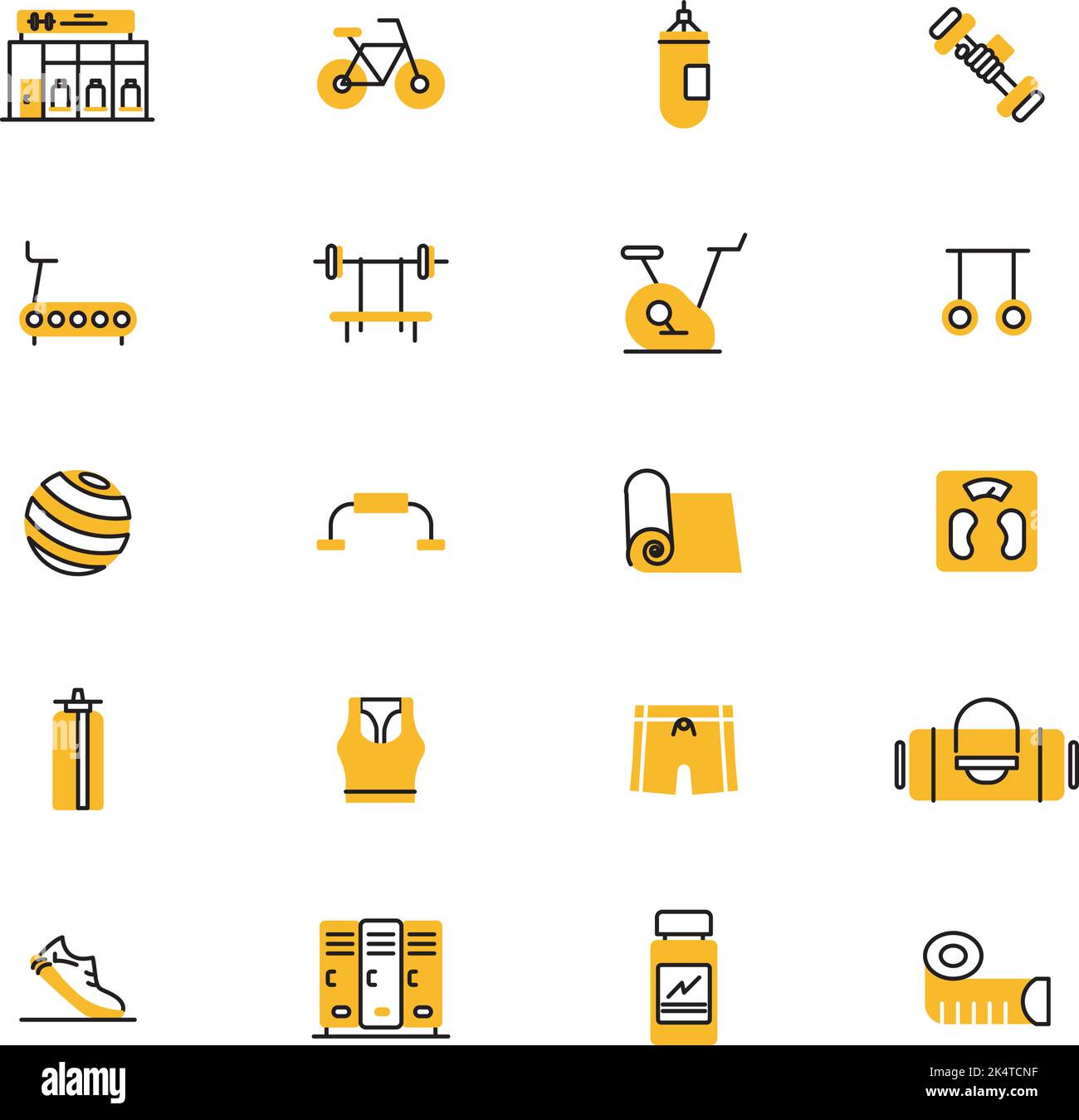 Fitness equipment vector vectors hi-res stock photography and images - Alamy