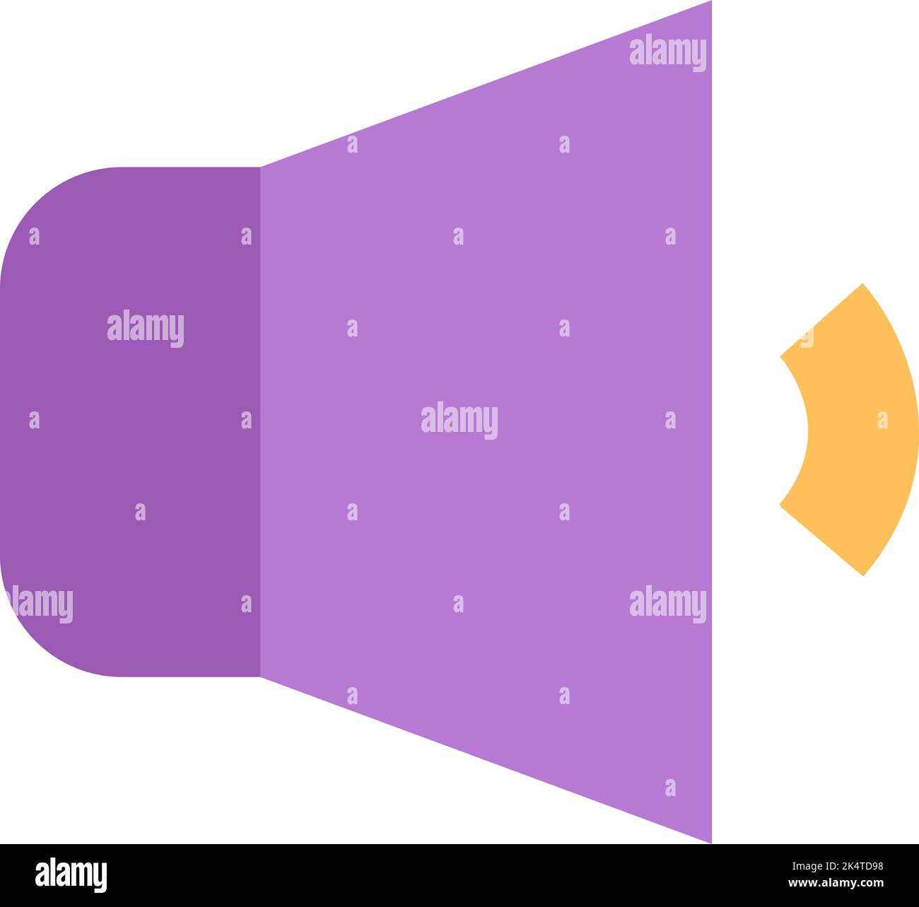 Podcast volume down, illustration, vector on a white background Stock ...