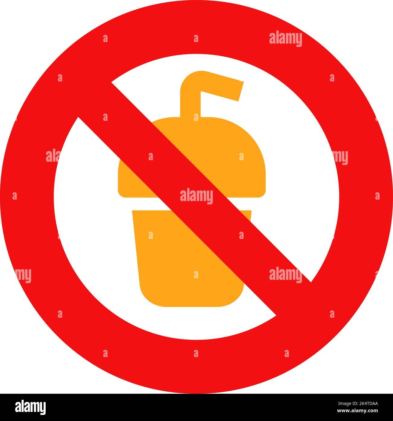 No drinks, illustration, vector on a white background Stock Vector ...