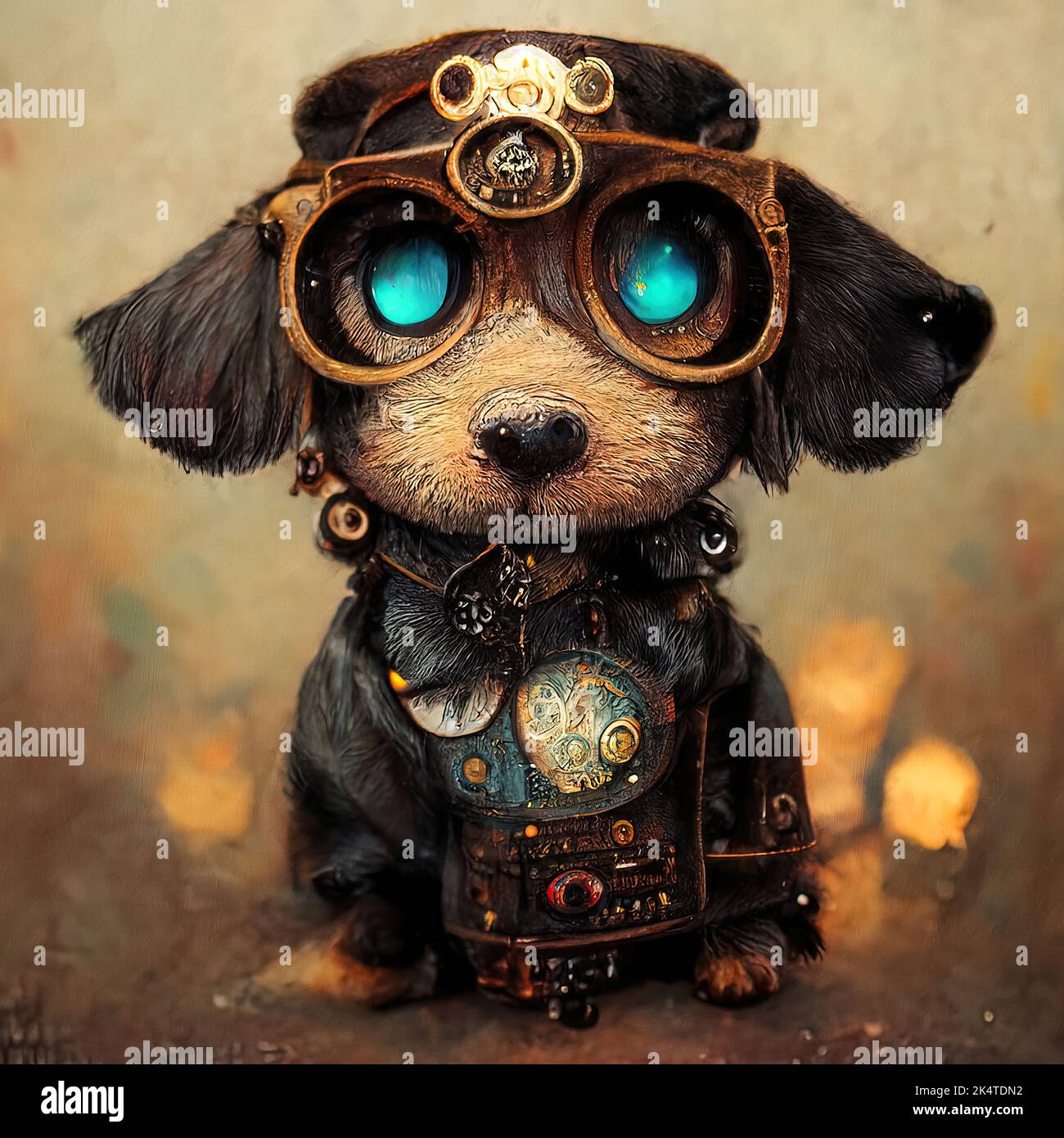 Concept Art Steampunk Dog