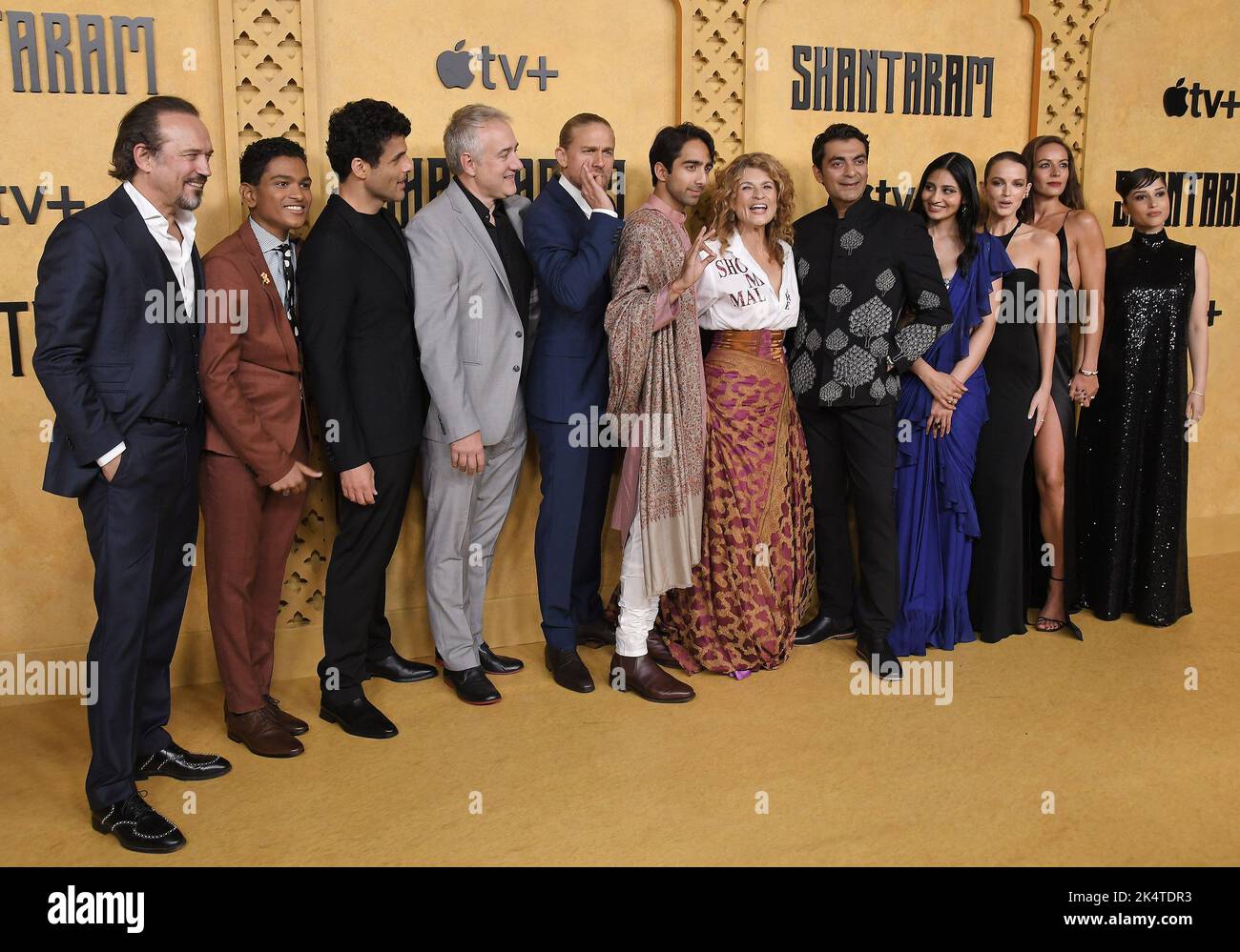 (L-R) SHANTARAM Cast - Vincent Perez, Matthew Joseph, Fayssal Bazzi ...