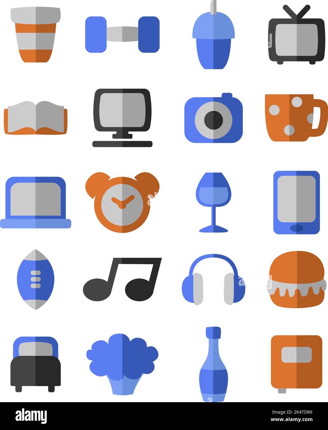 Busy lifestyle, illustration, vector on a white background Stock Vector ...