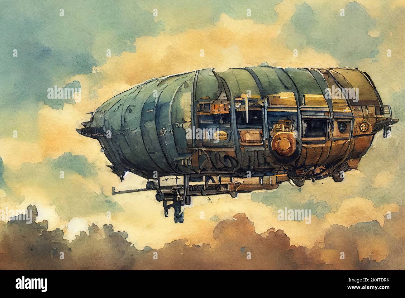 Steampunk Blimp Airship