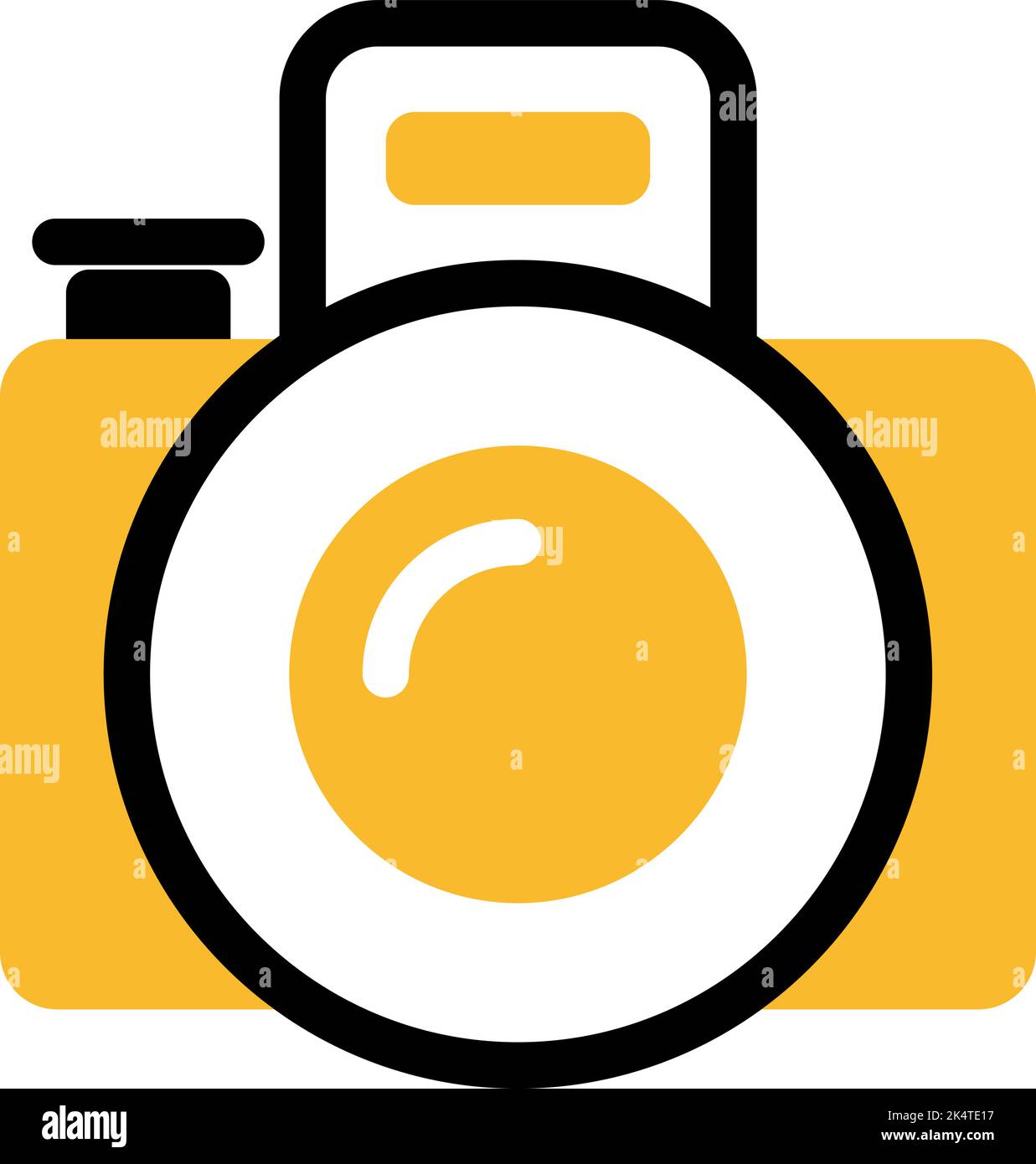 Marriage camera, illustration, vector on a white background Stock ...