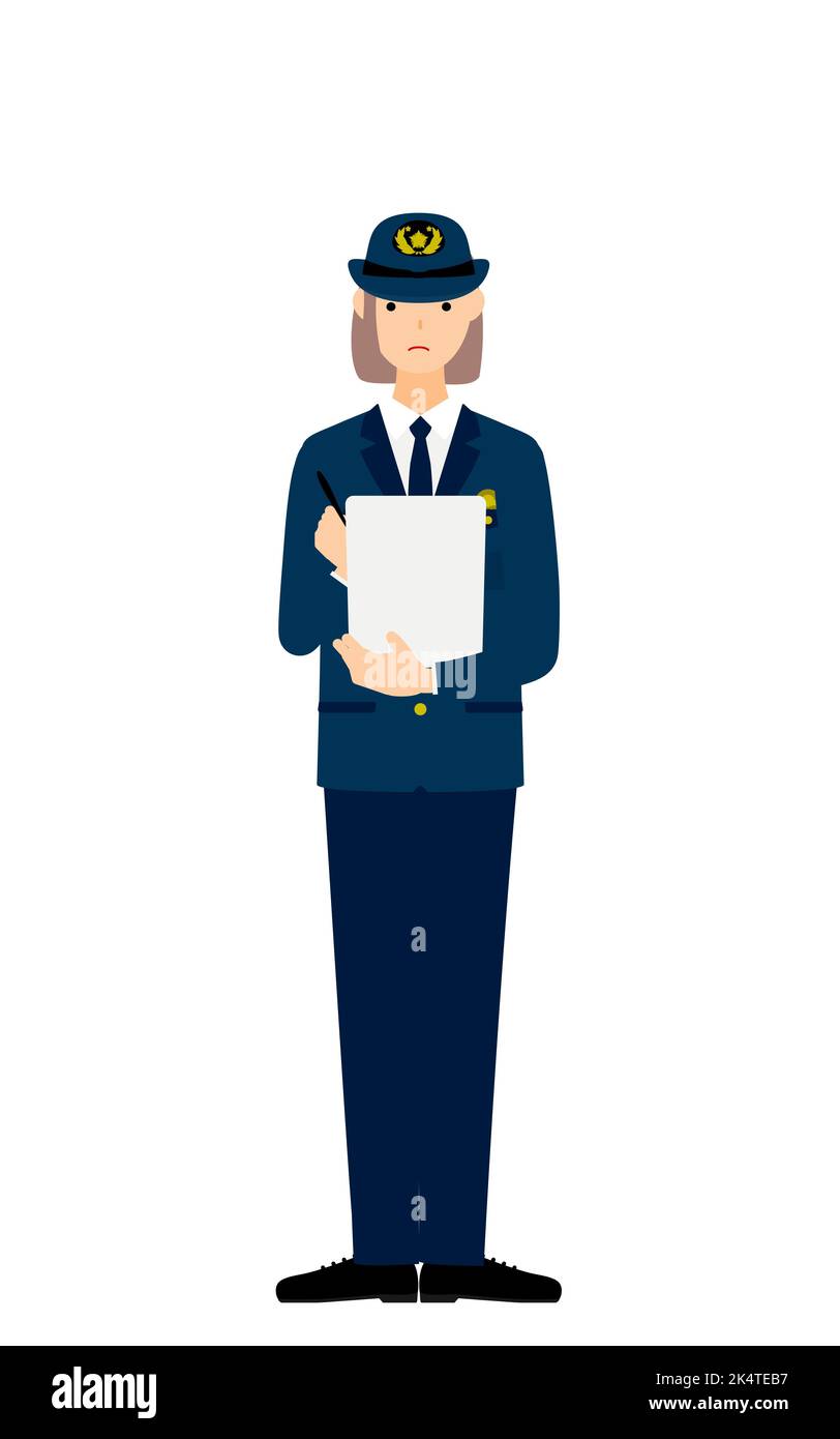 Young female police officer posing, Policing Stock Photo - Alamy