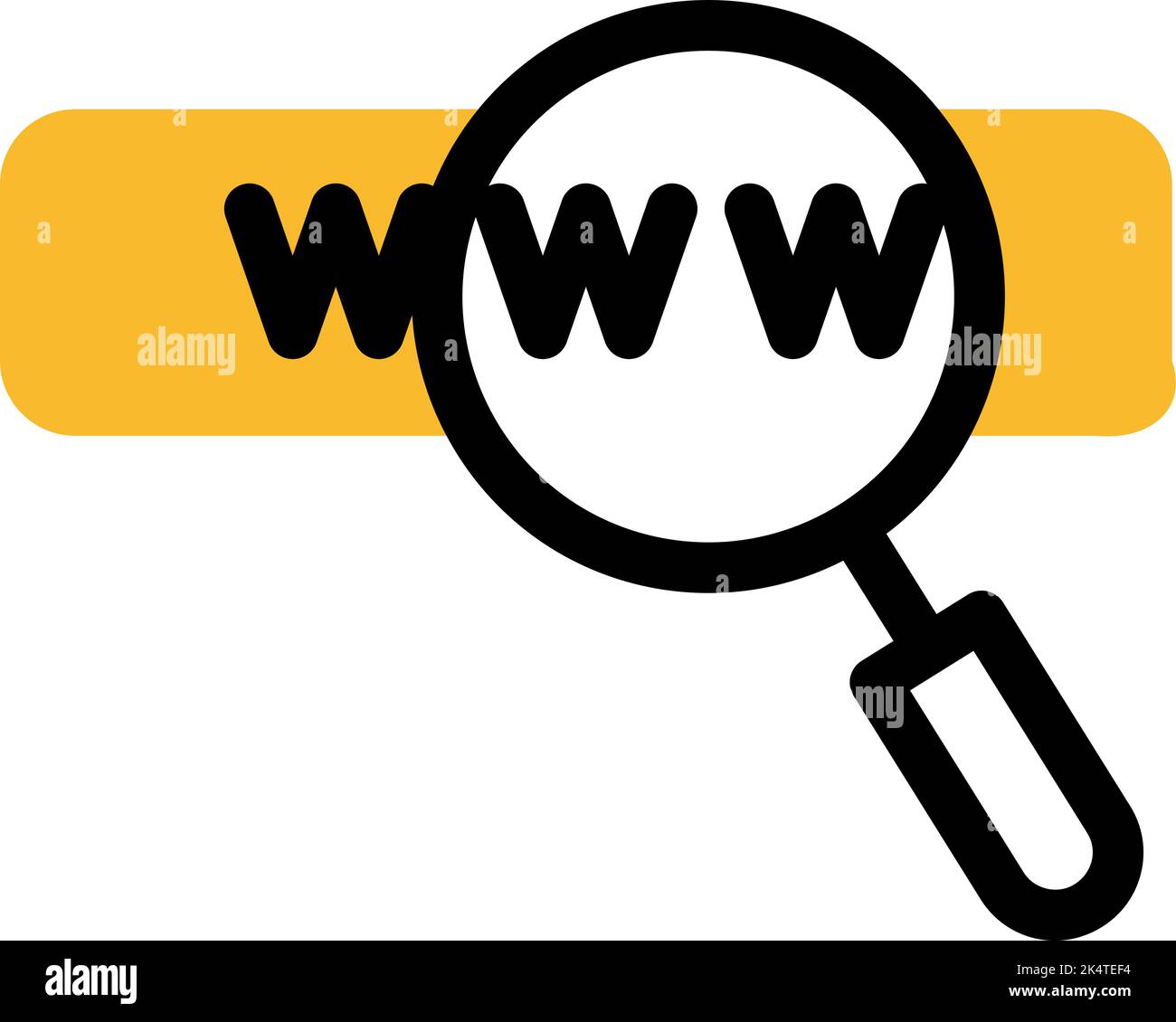 PC web search, illustration, vector on a white background Stock Vector ...