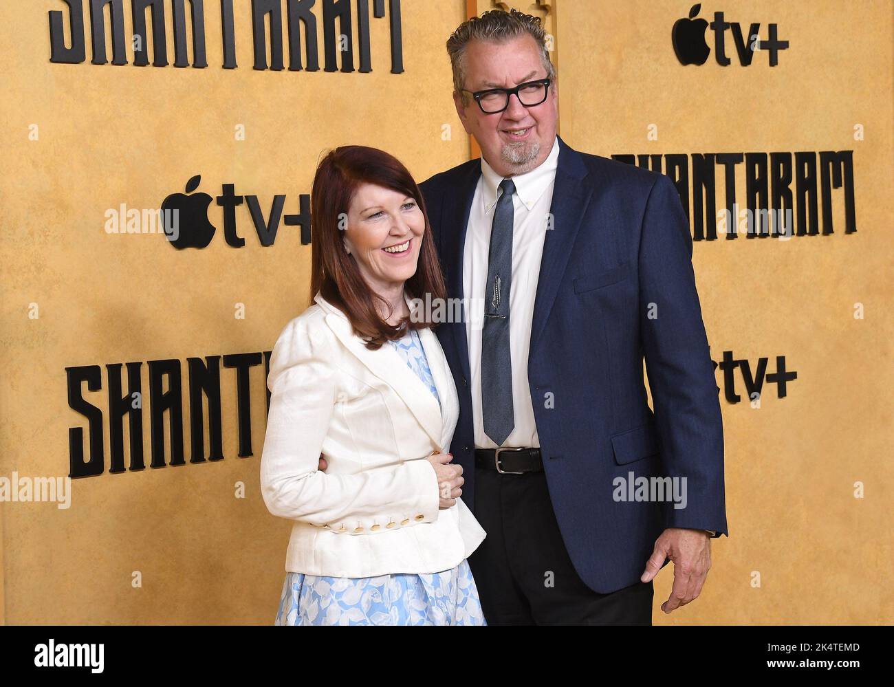 (L-R) Kate Flannery and Chris Haston at the Apple TV+ Original Series ...