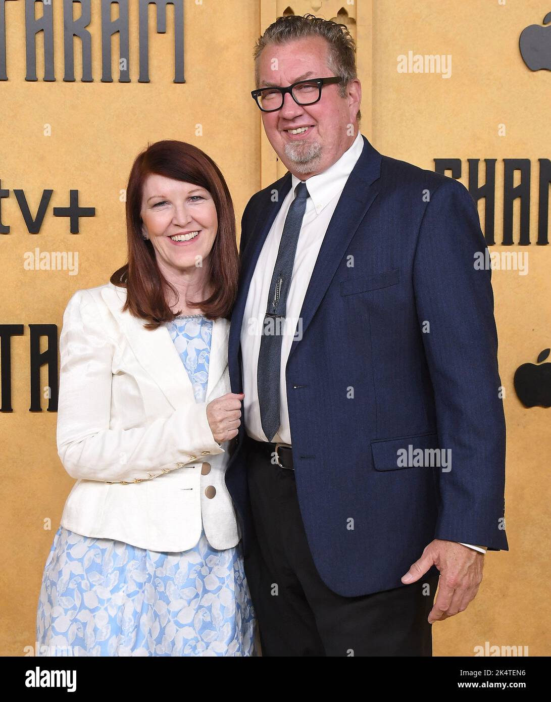 (L-R) Kate Flannery and Chris Haston at the Apple TV+ Original Series ...