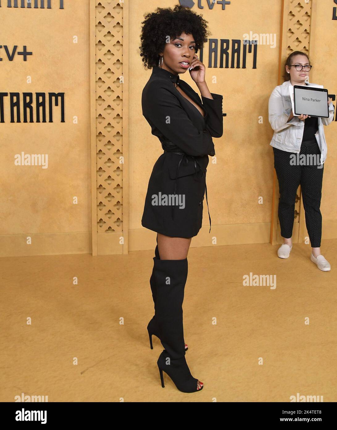 Carrie Bernans arrives at the Apple TV+ Original Series' SHANTARAM ...