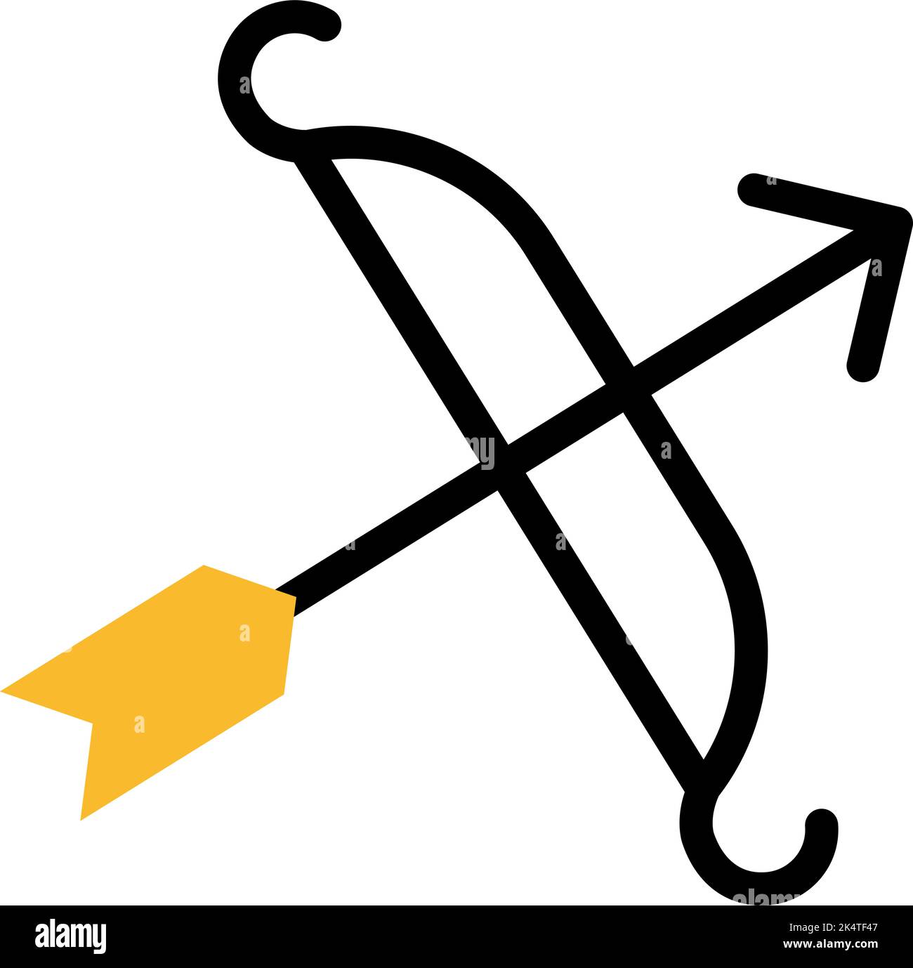 Marriage arrows, illustration, vector on a white background Stock ...