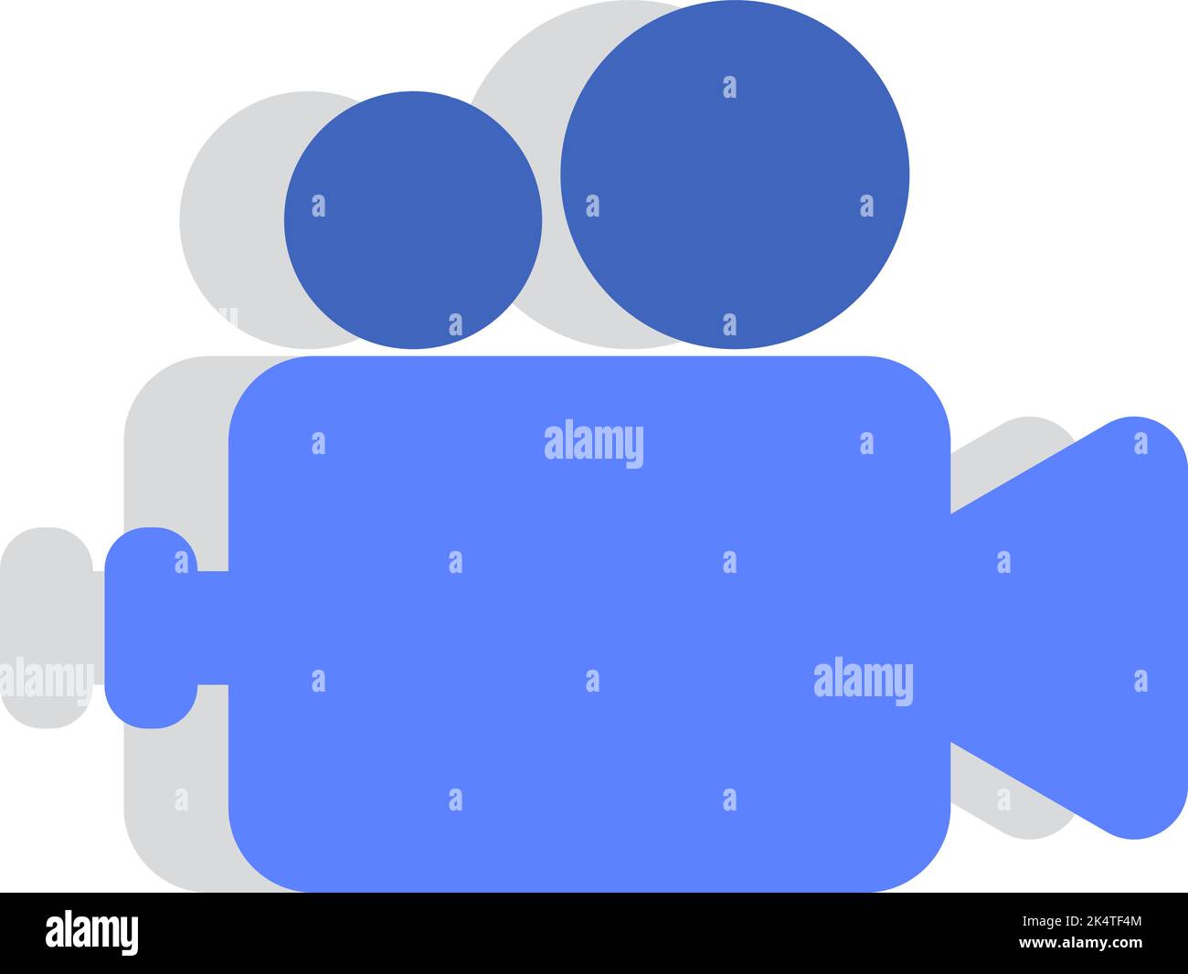 Photography video camera, illustration, vector on a white background ...