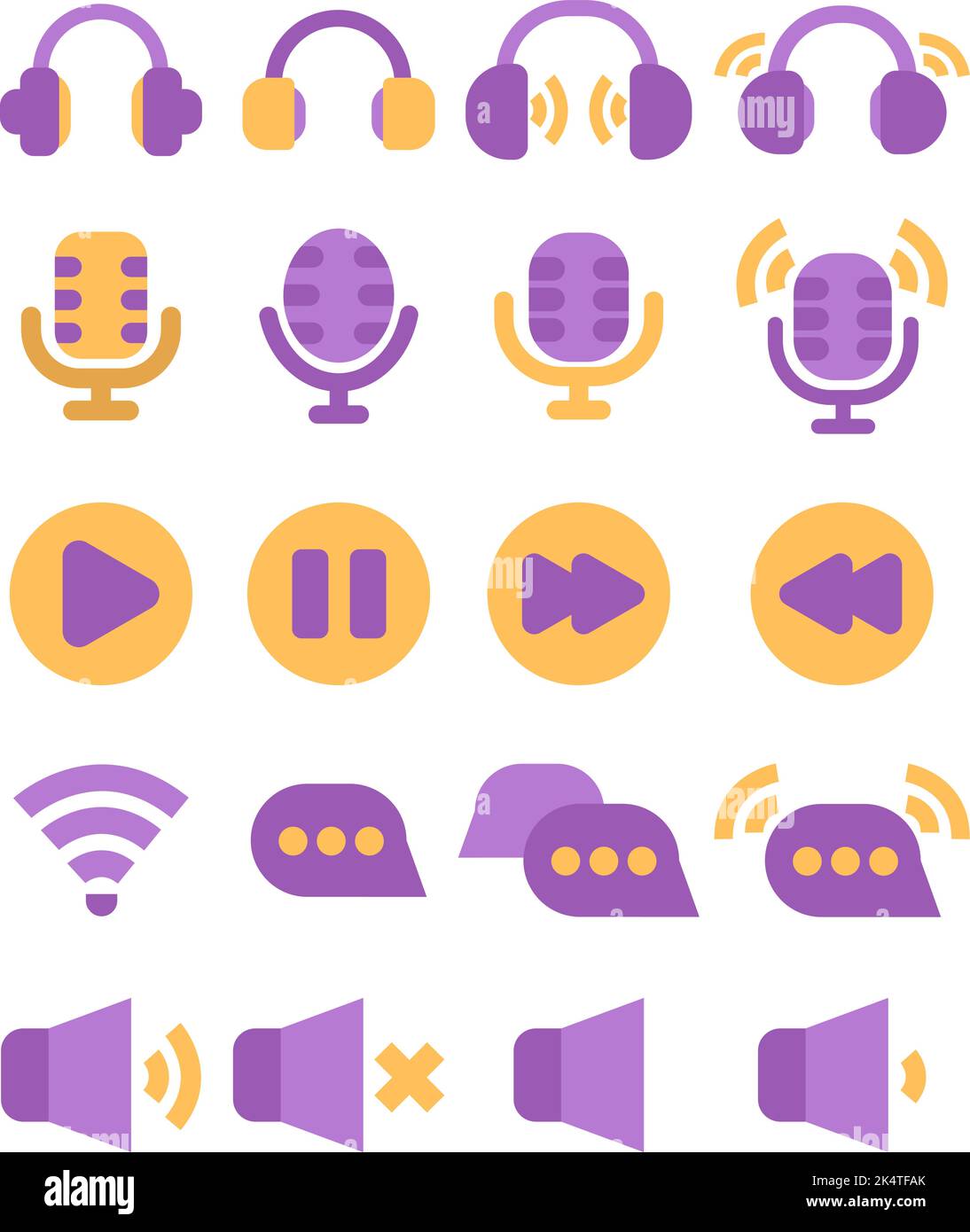 Podcast show, illustration, vector on a white background Stock Vector ...