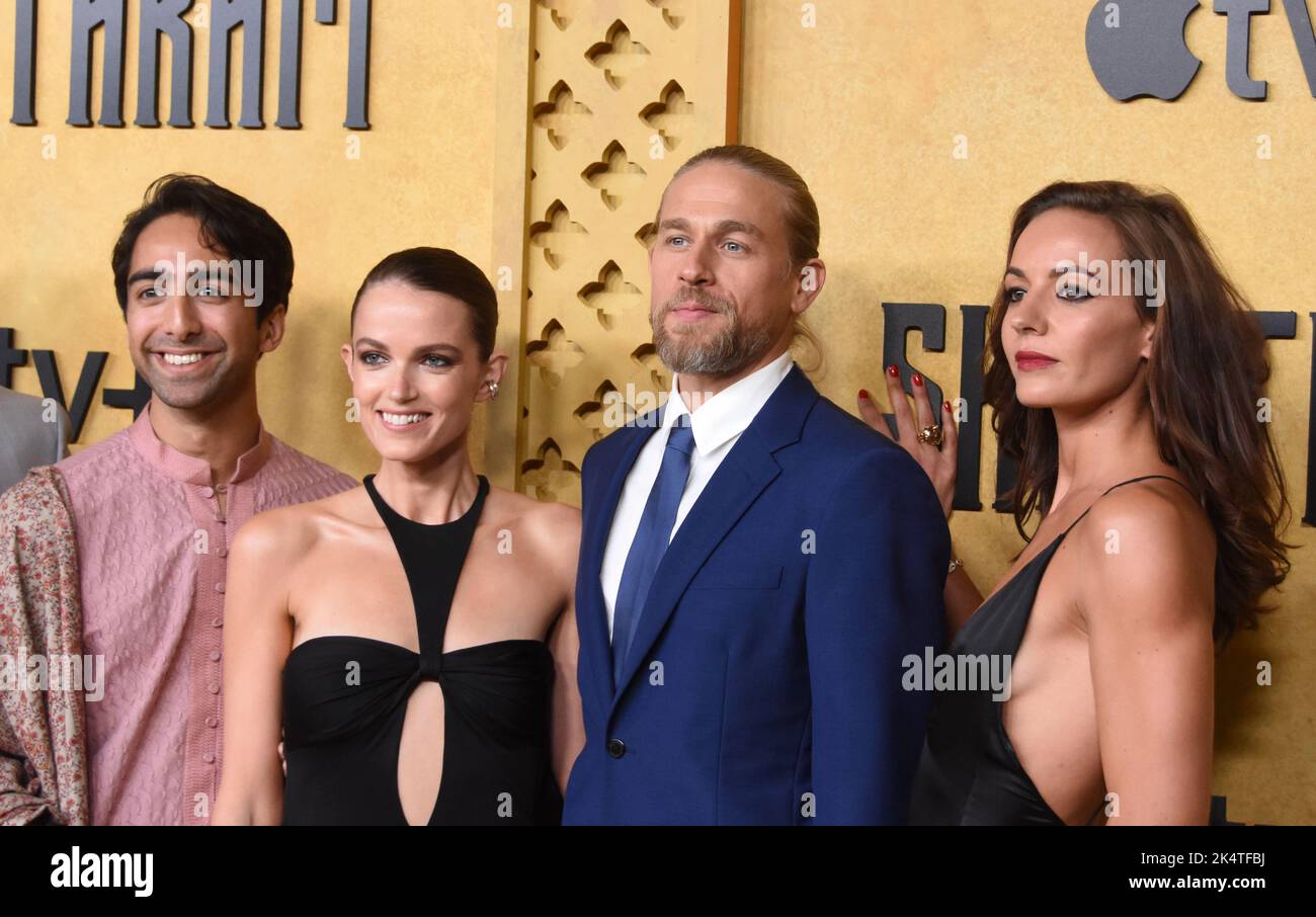 Los Angeles, California, USA 3rd October 2022 (L-R) Actor Shubham Saraf, Actress Elektra Kilbey ...