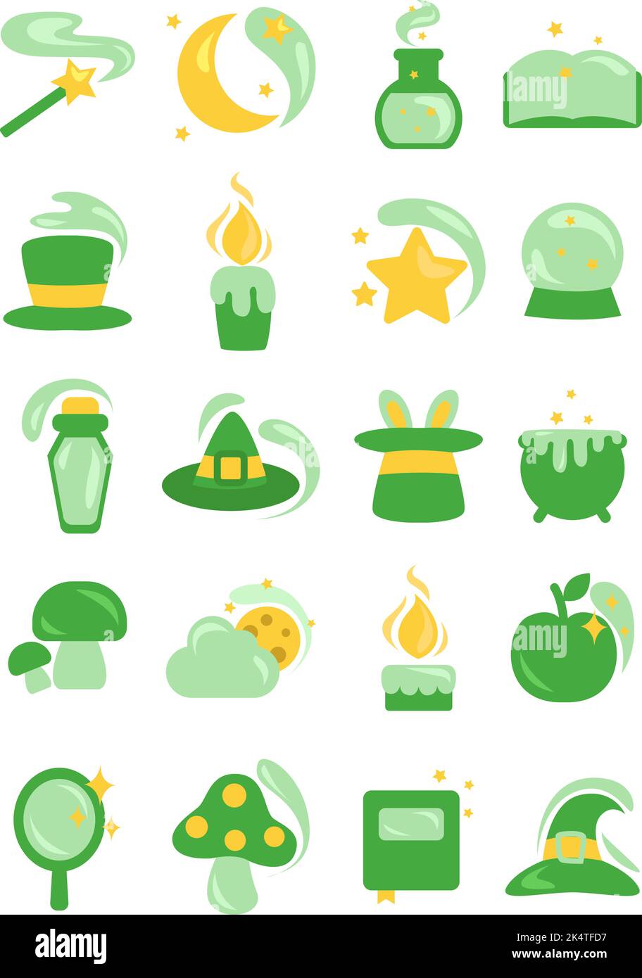 Magic spells, illustration, vector on a white background Stock Vector ...