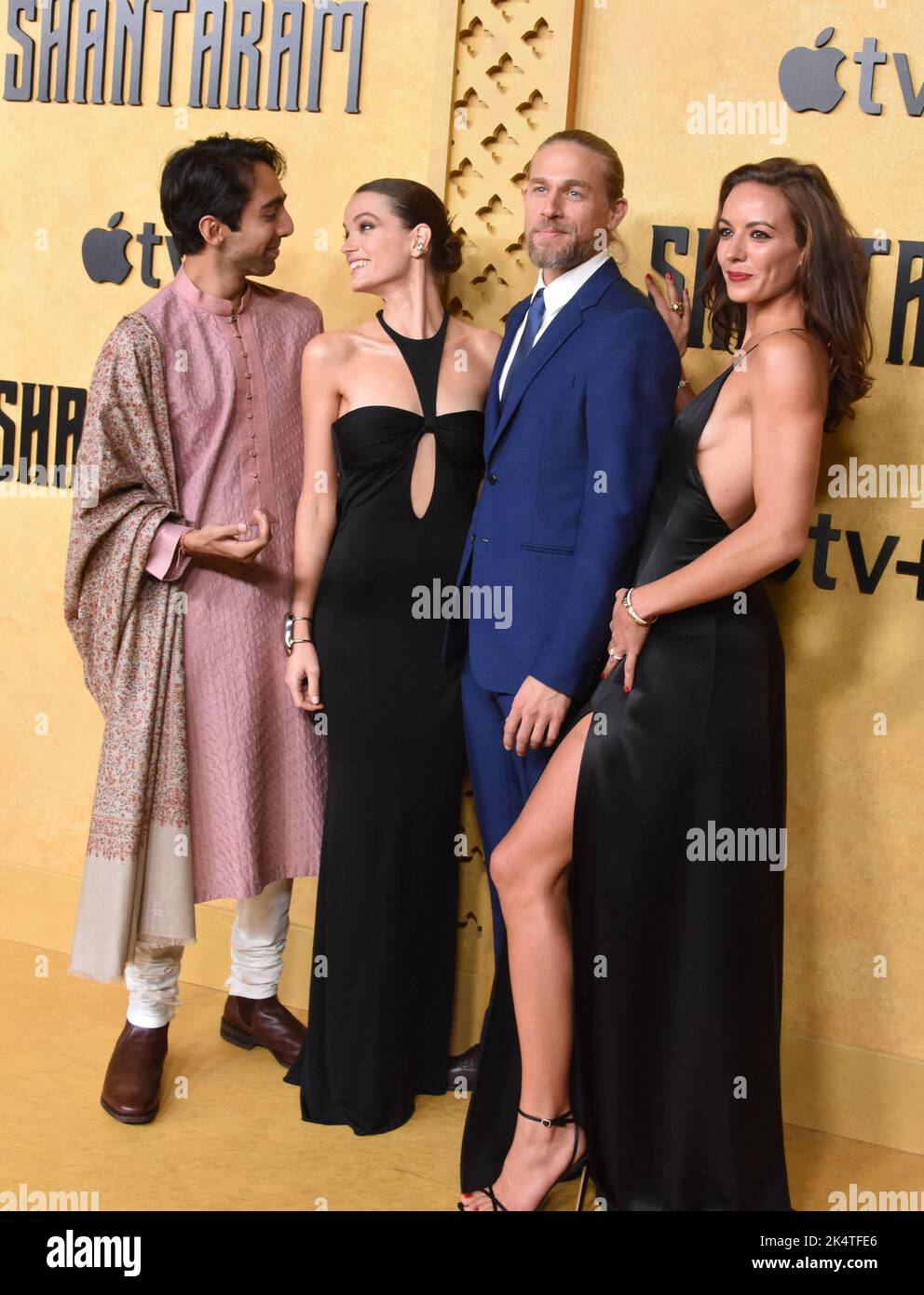 Los Angeles, California, USA 3rd October 2022 (L-R) Actor Shubham Saraf, Actress Elektra Kilbey ...