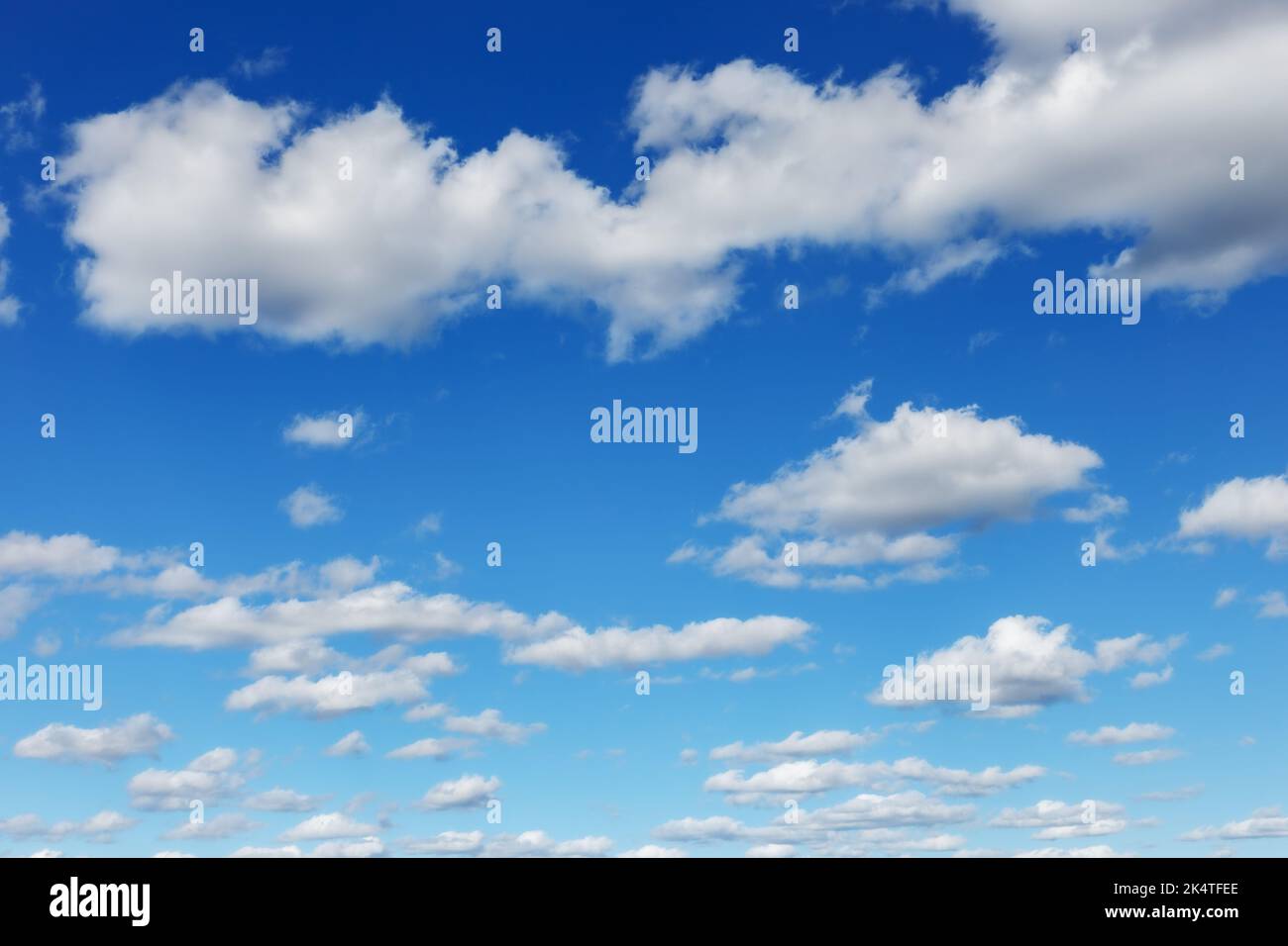 Blue sky natural background. White clouds in the blue sky Stock Photo ...
