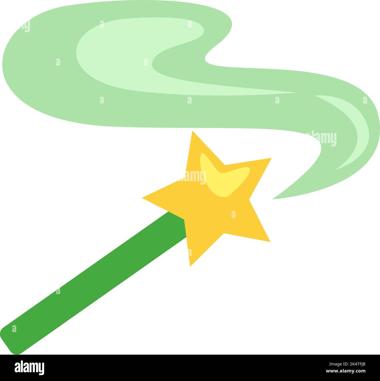 Magic wand, illustration, vector on a white background Stock Vector ...