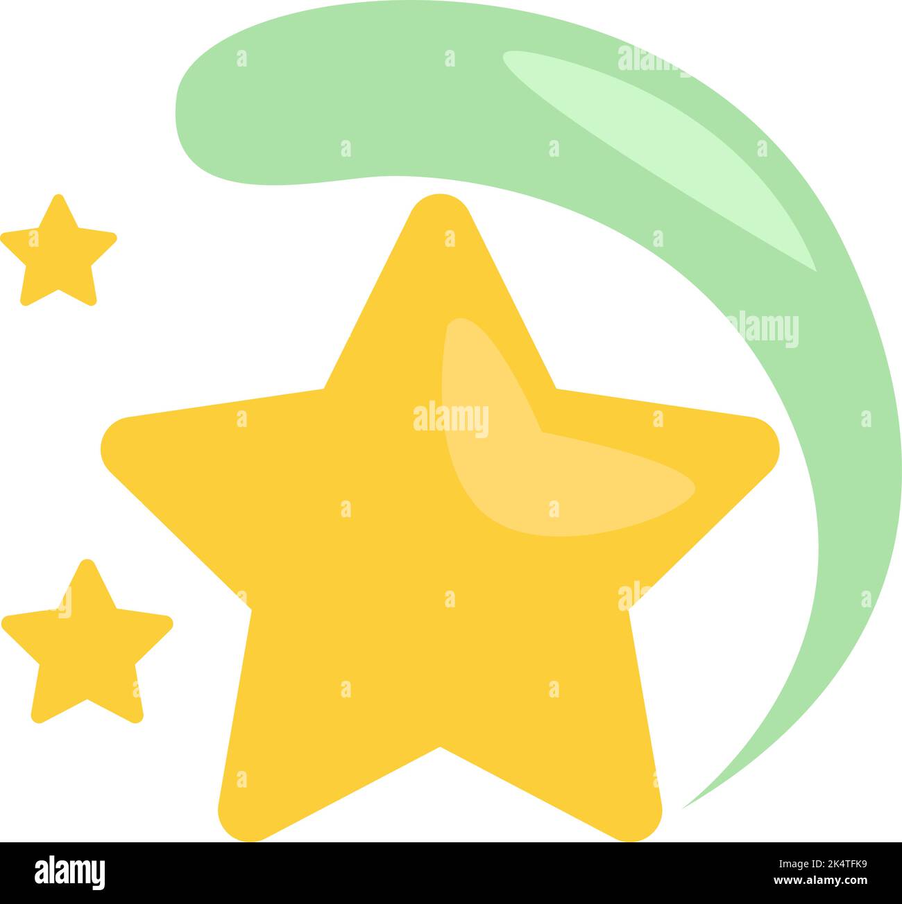 Magic star, illustration, vector on a white background Stock Vector ...