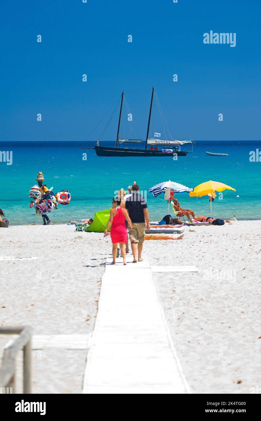 Simius Beach, Villasimius, Sardinia, Italy Stock Photo - Alamy