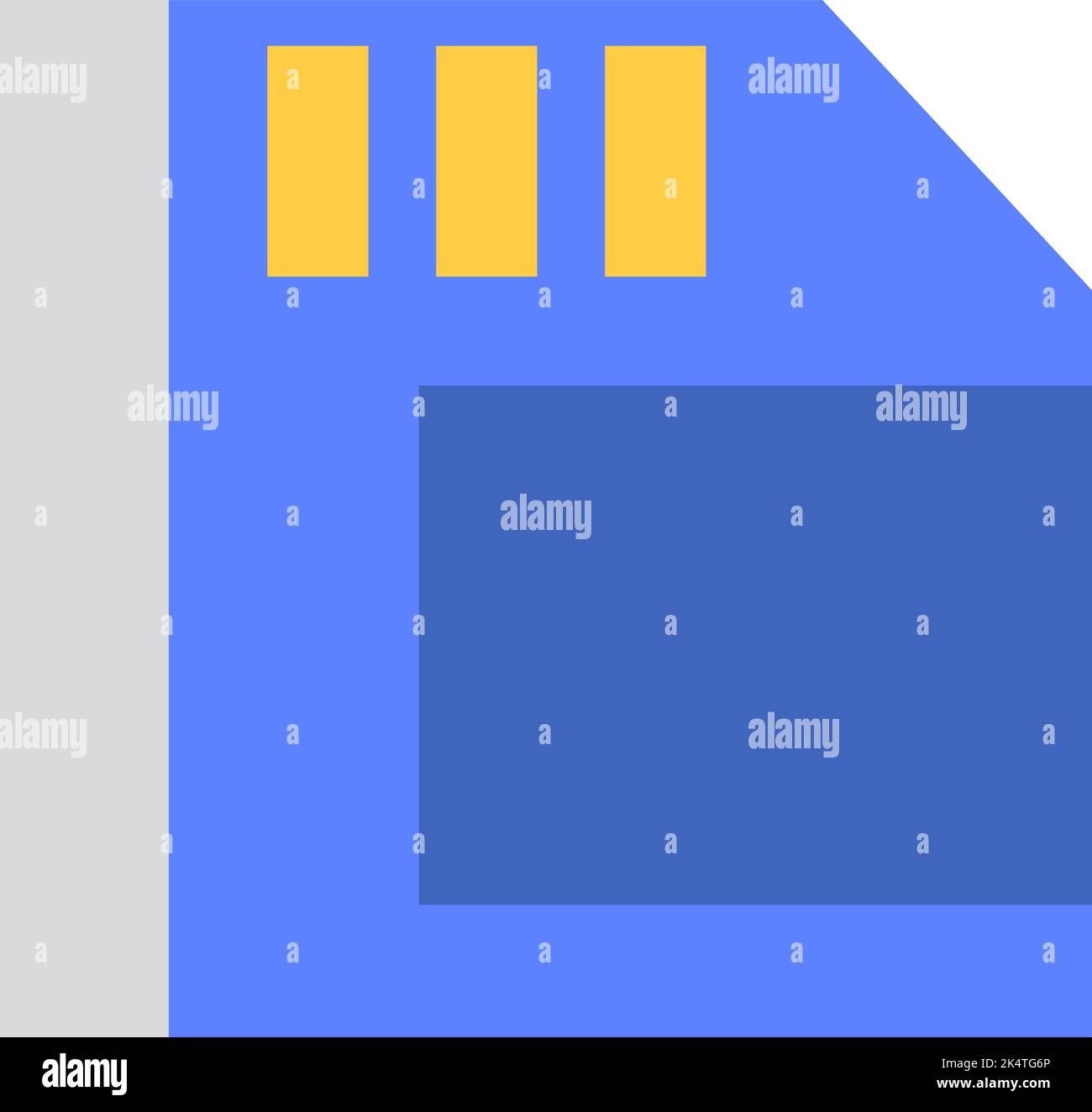 Photo memory card, illustration, vector on a white background Stock ...