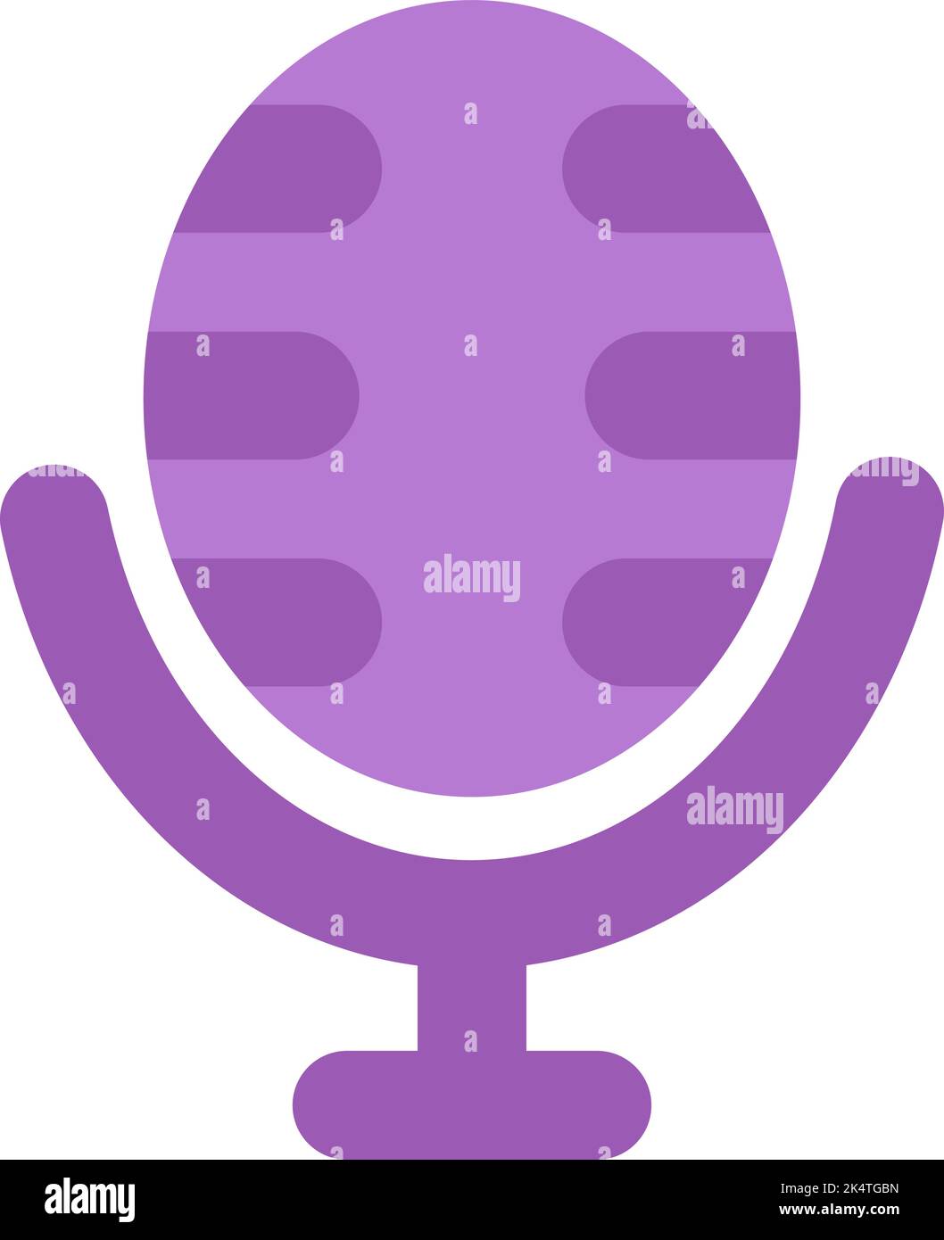 Microphone isolated green Stock Vector Images - Alamy