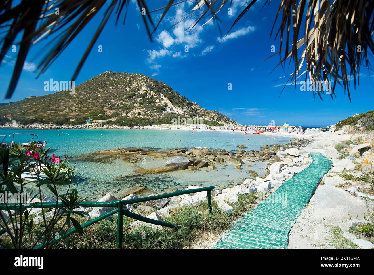 Punta Molentis, Spiaggia dei Due Mari, Villasimius, Sardinia Stock ...
