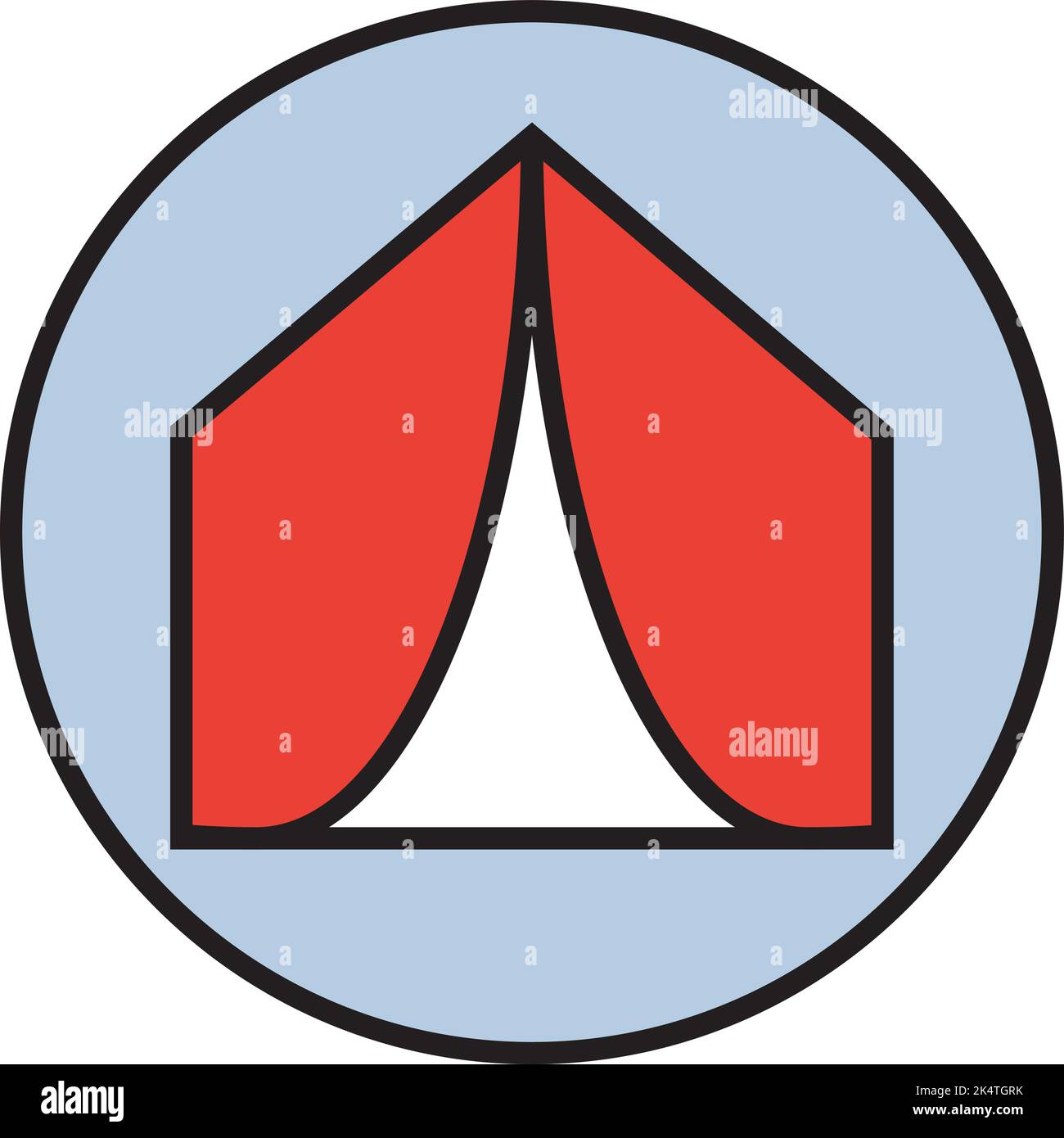 How to setup a tent Stock Vector Images - Alamy