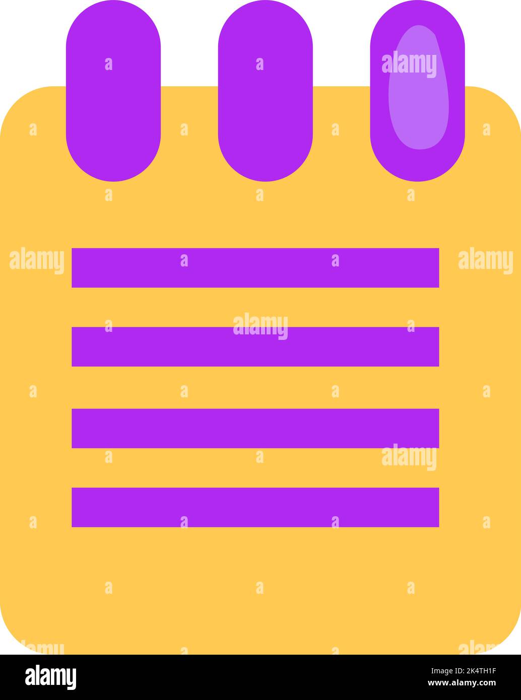 Notepad notes pen on Stock Vector Images - Alamy