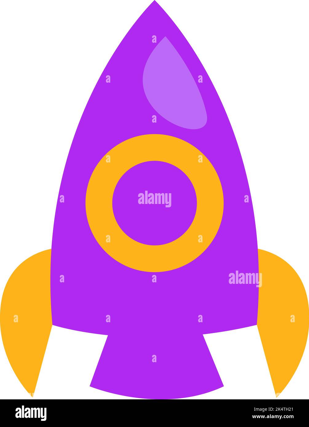 Science rocket, illustration, vector on a white background Stock Vector ...