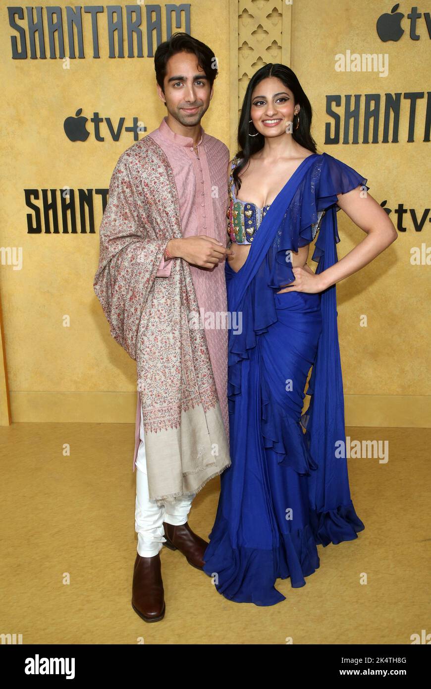 Los Angeles, Ca. 3rd Oct, 2022. Shubham Saraf, Rachel Kamath at the Apple TV Original Series ...
