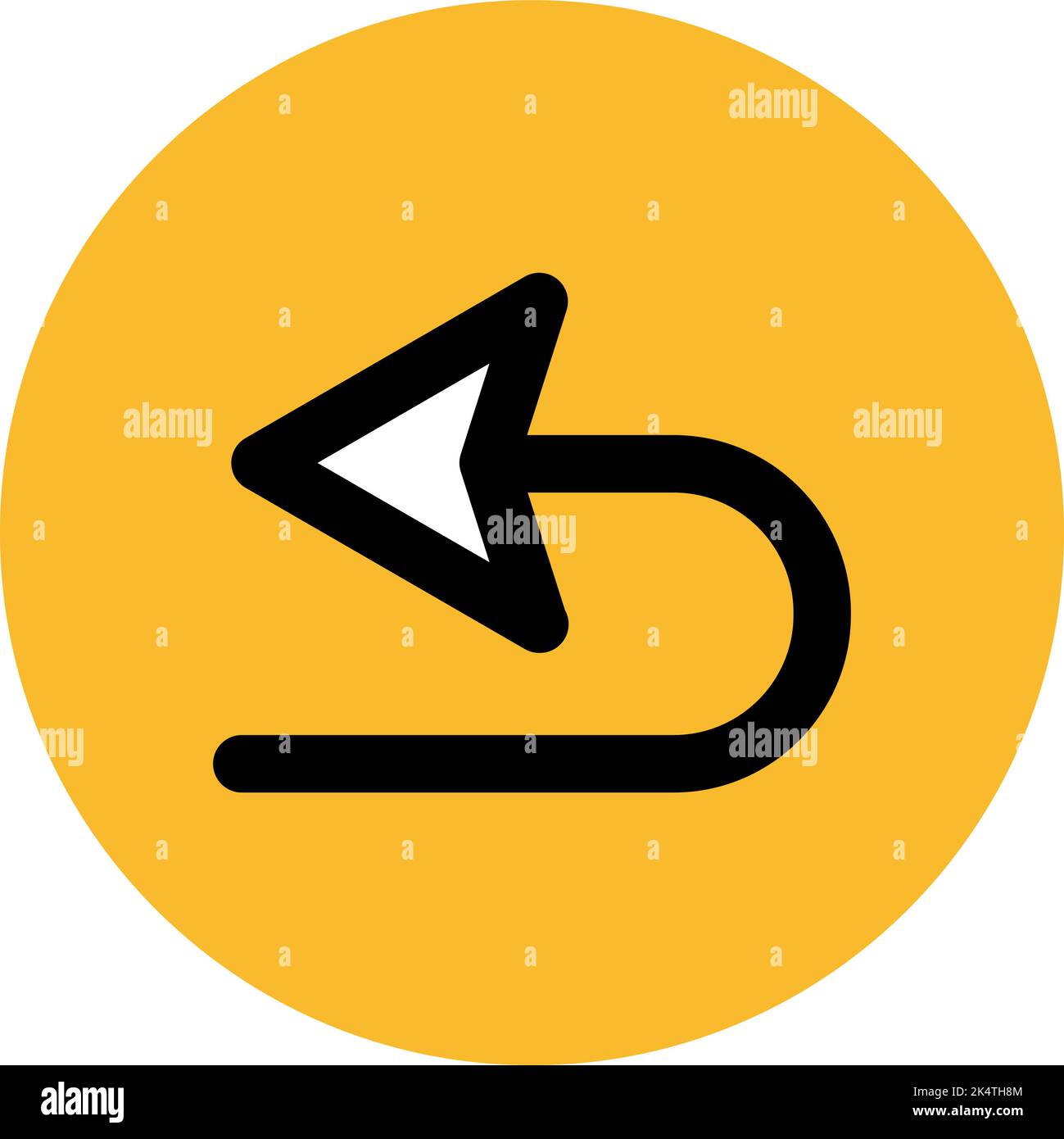 PC undo, illustration, vector on a white background Stock Vector Image ...