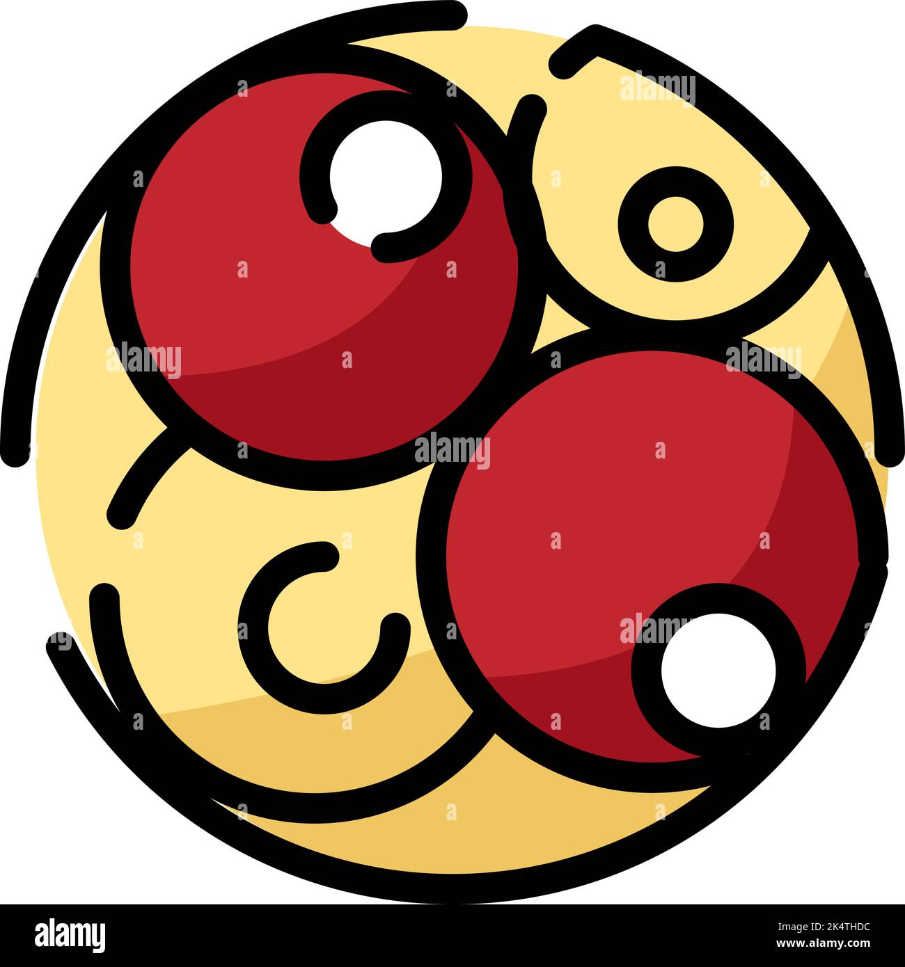 Human cell, illustration, vector on a white background Stock Vector ...