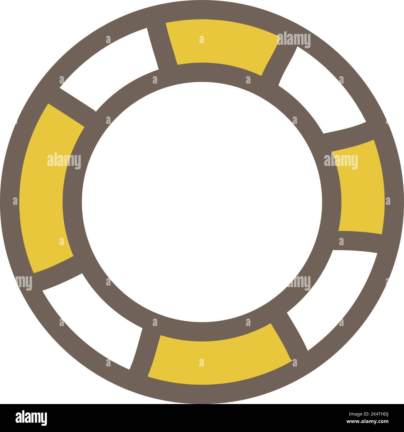 Summer lifebouy, illustration, vector on a white background Stock ...