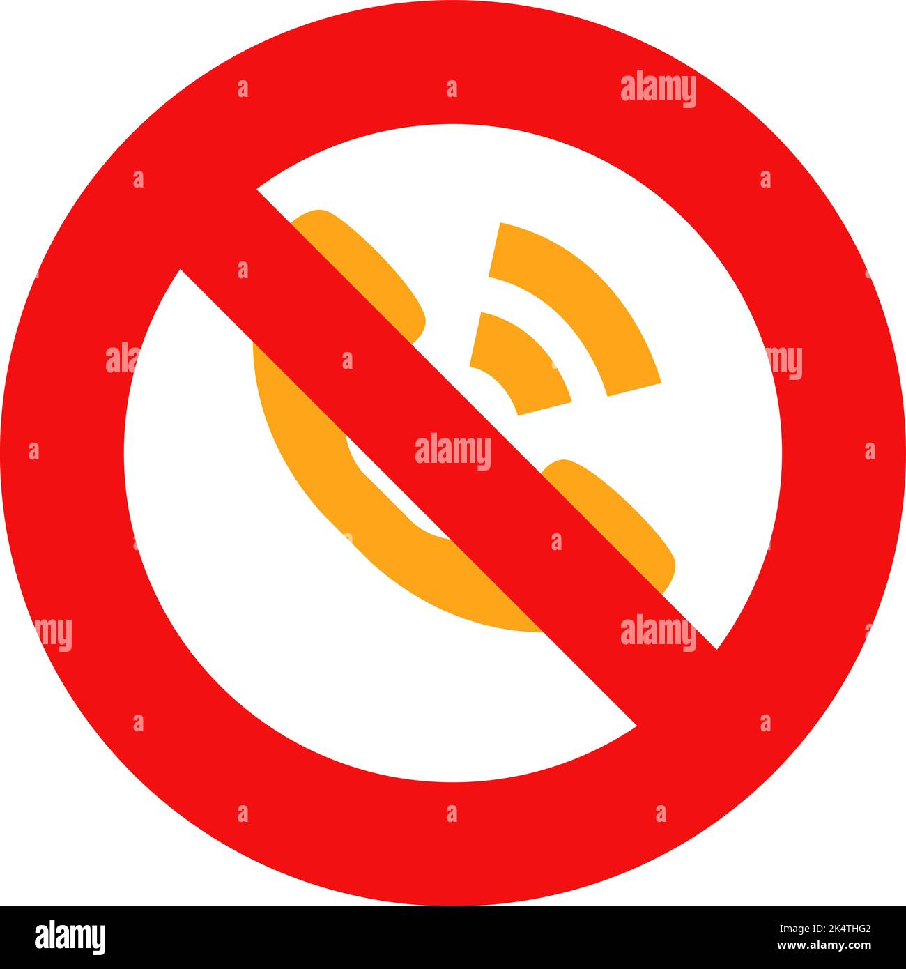 No phones allowed, illustration, vector on a white background Stock ...