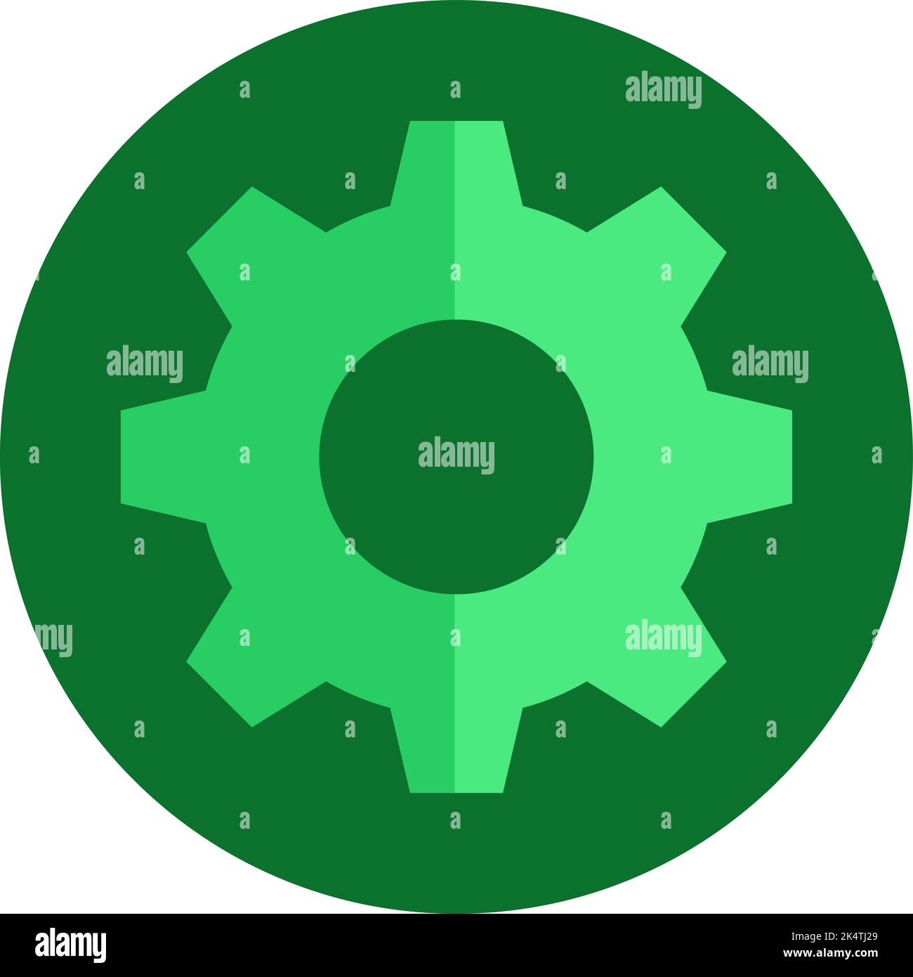 Cogwheel clock on white Stock Vector Images - Alamy