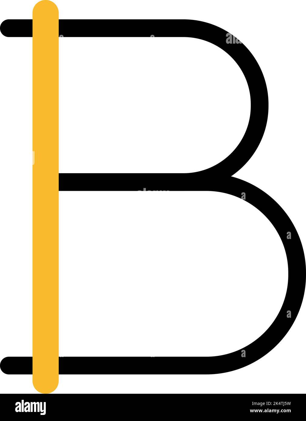 Text editing bold, illustration, vector on a white background Stock ...