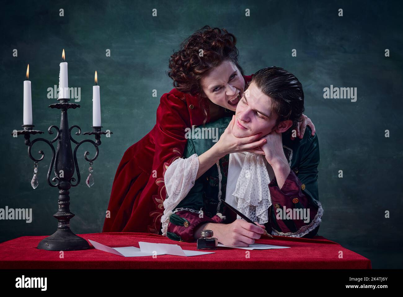 Real Vampire Biting Neck Vampire Bite