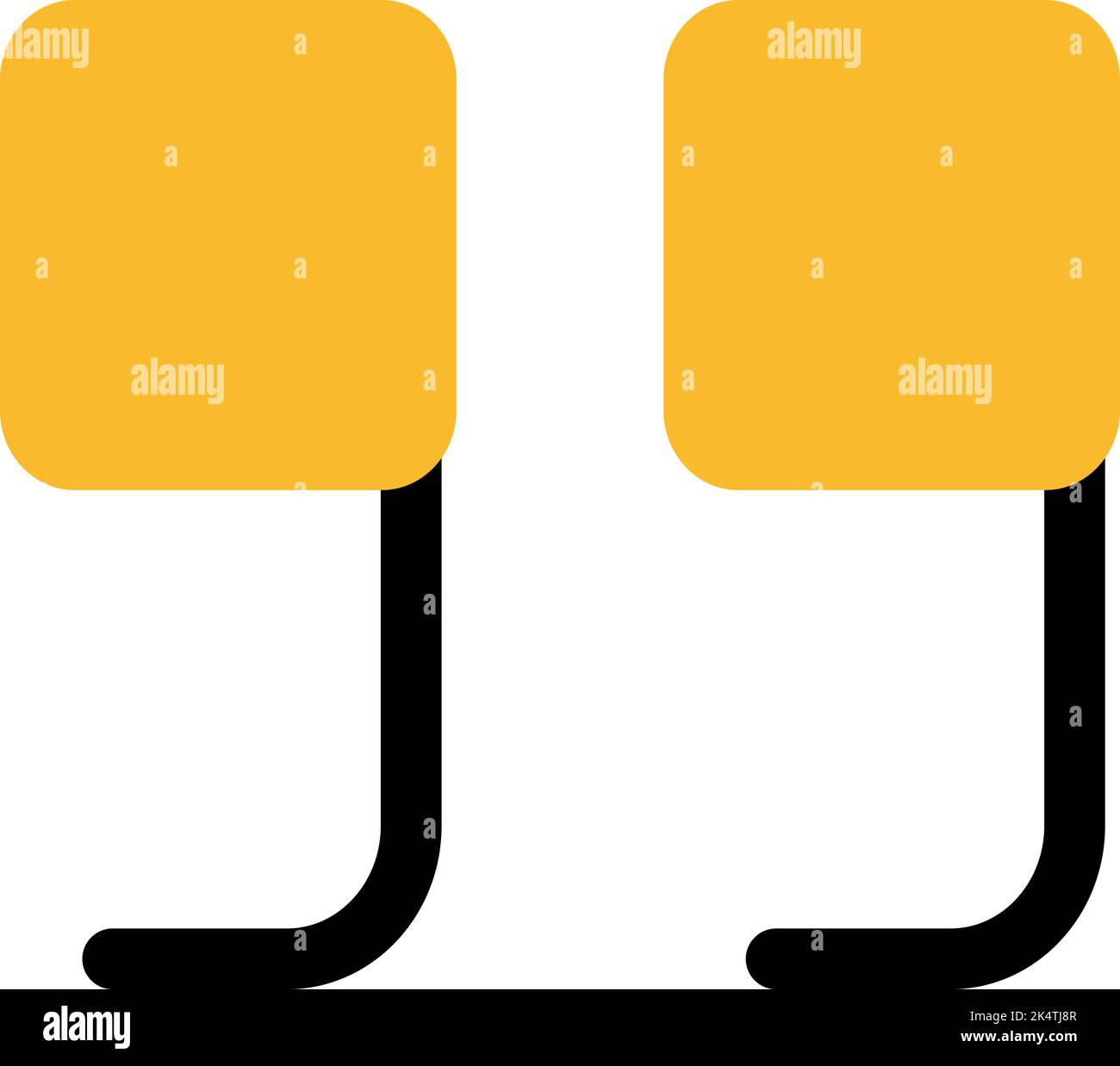 Quotes symbol, illustration, vector on a white background Stock Vector ...