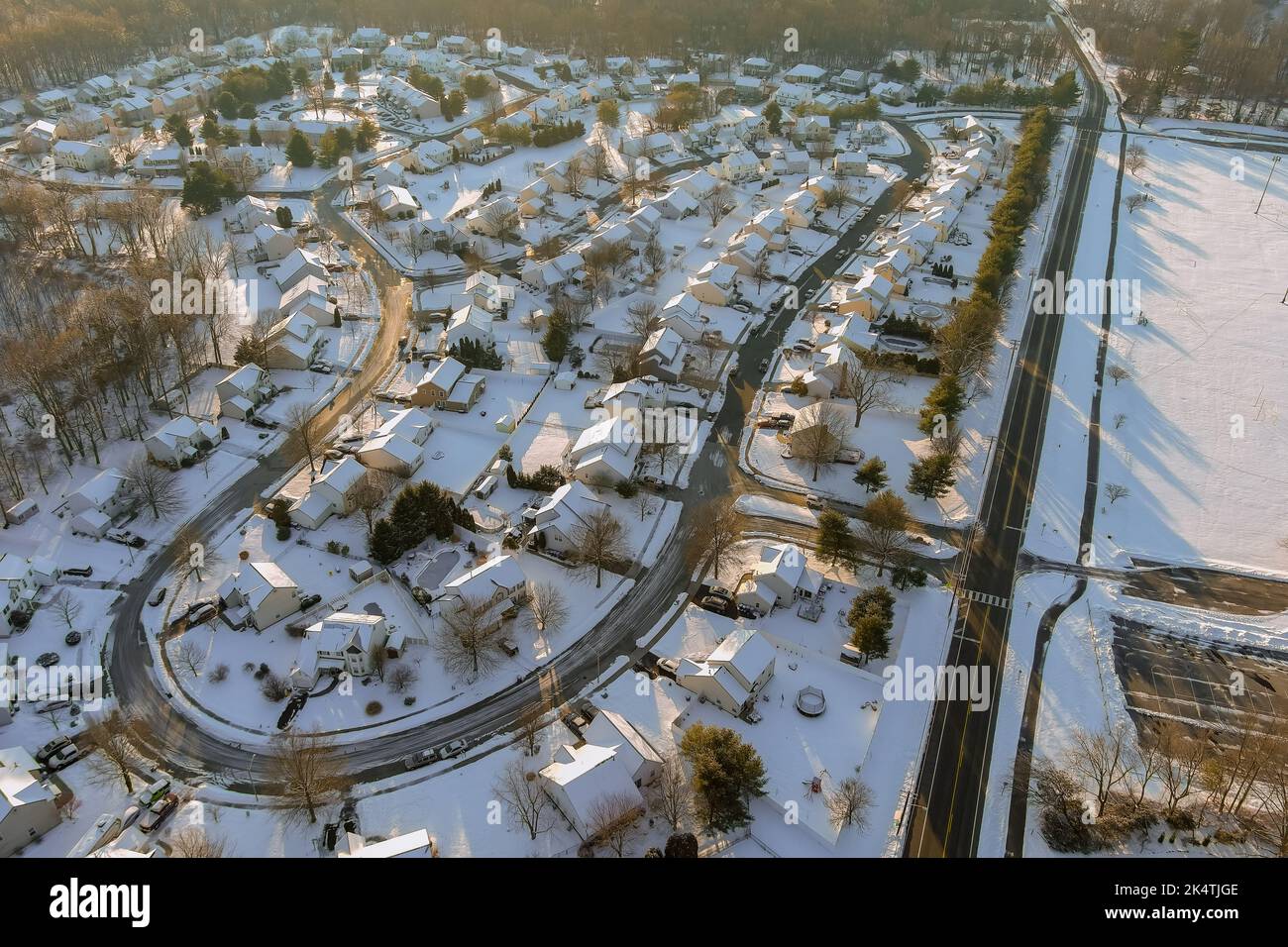 An American town in New Jersey was hit by a severe snowstorm that ...