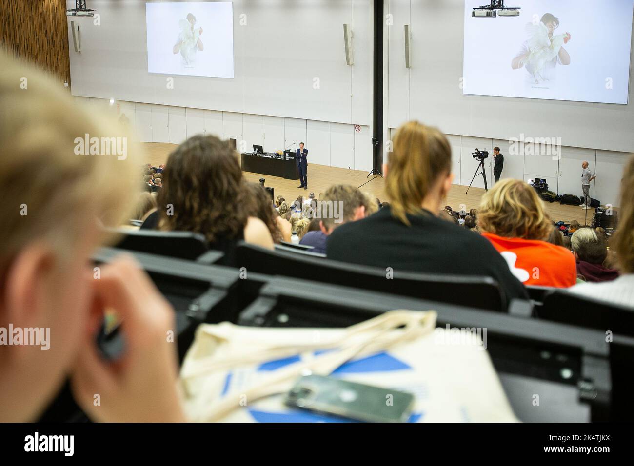 Illustration picture shows the opening lecture of the Political ...
