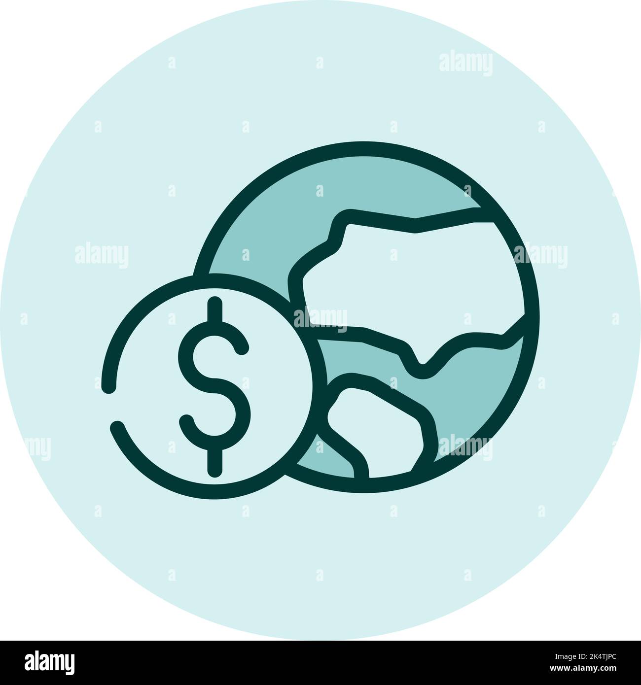 Academical discipline economics, illustration, vector on a white ...