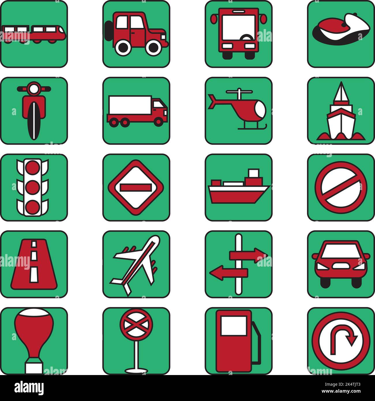 Road sign icon pack, illustration, vector on a white background Stock ...