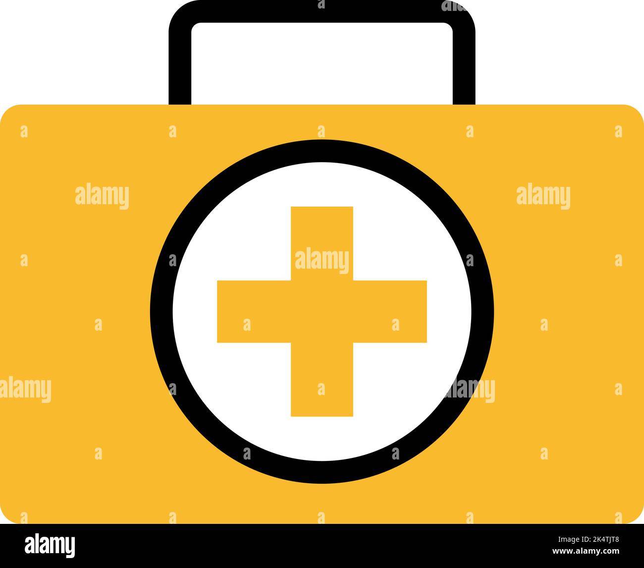 Shopping mall first aid kit, illustration, vector on a white background ...