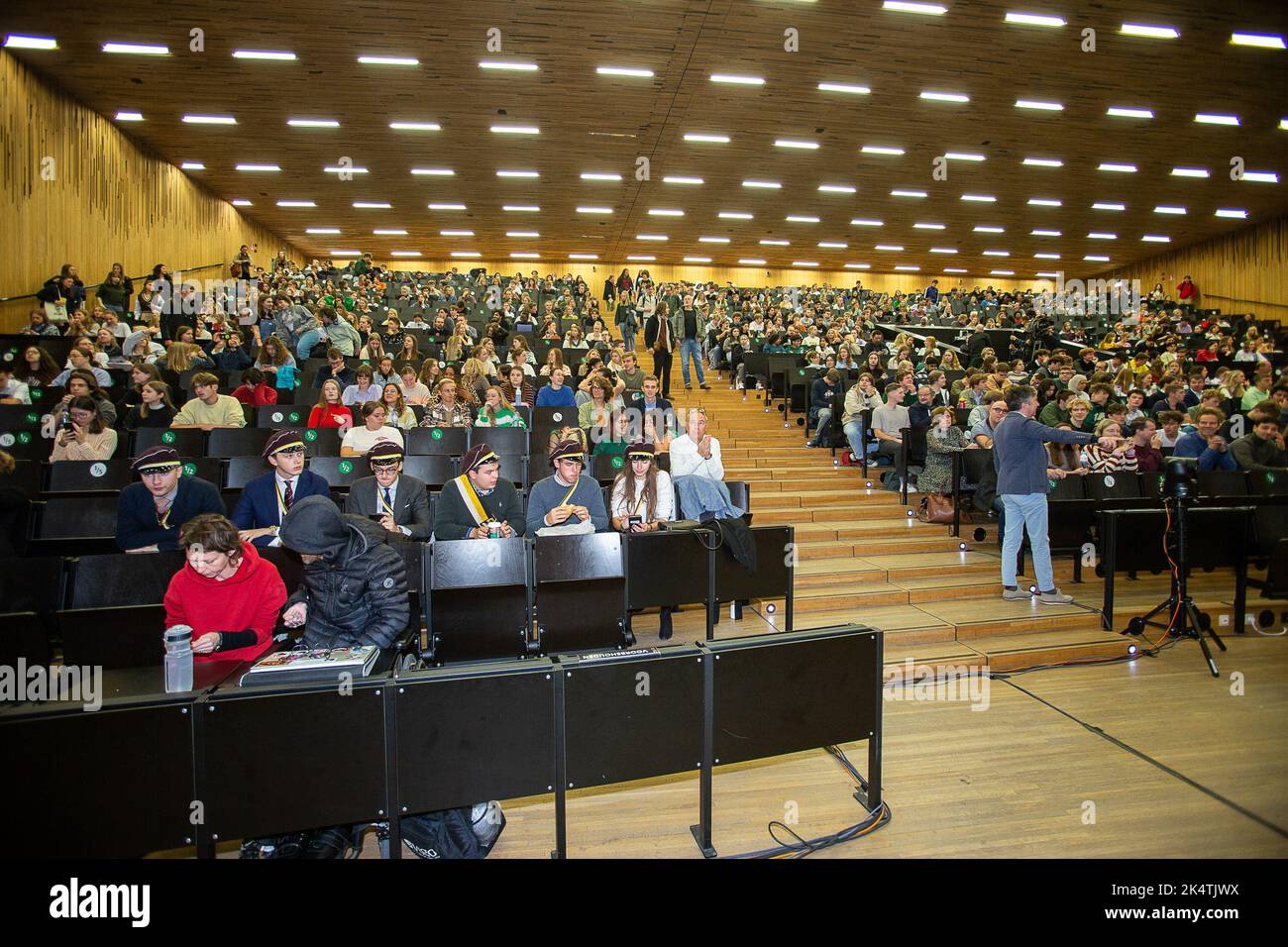 Illustration picture shows the opening lecture of the Political ...