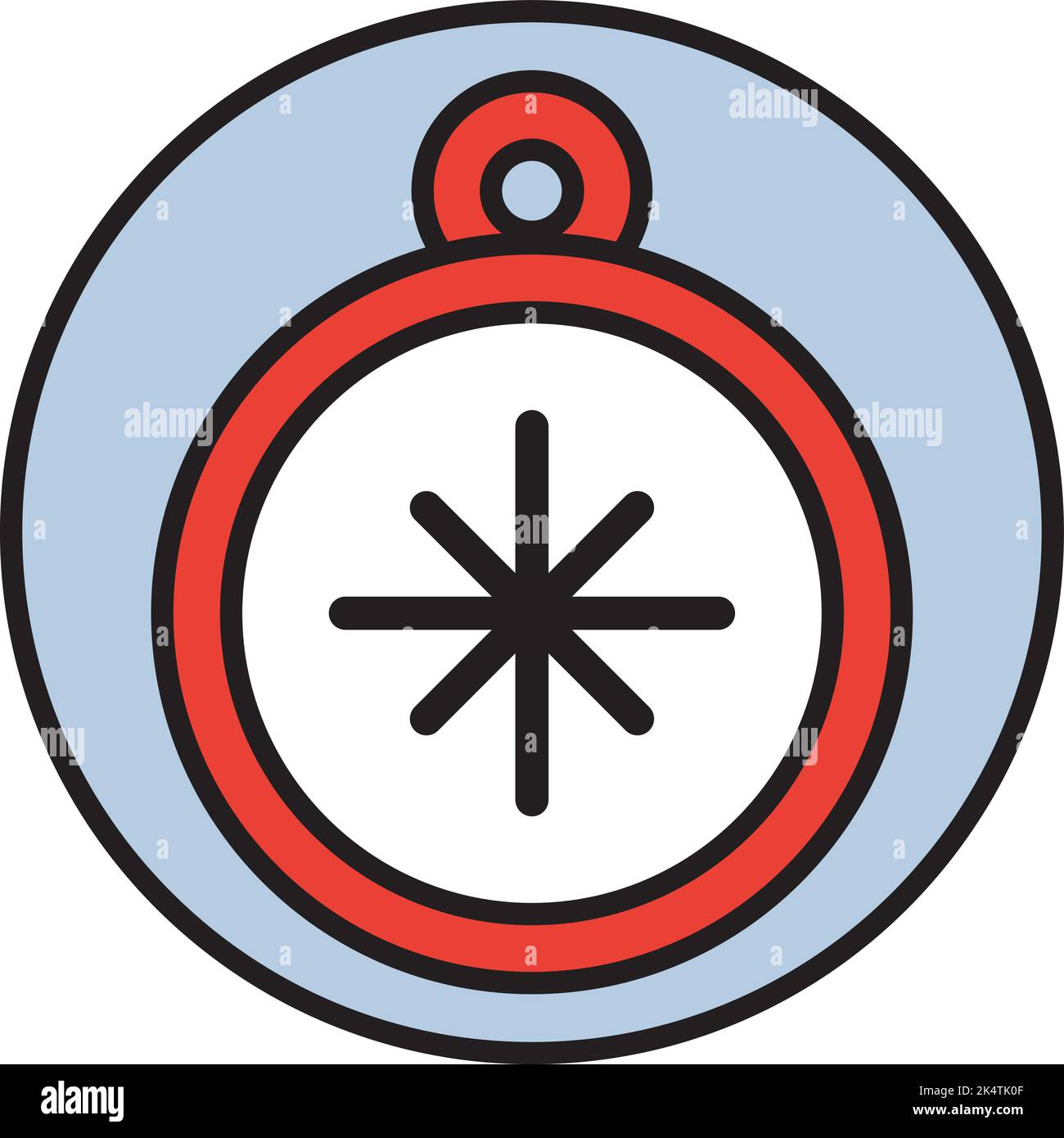 Travel compas, illustration, vector on a white background Stock Vector ...