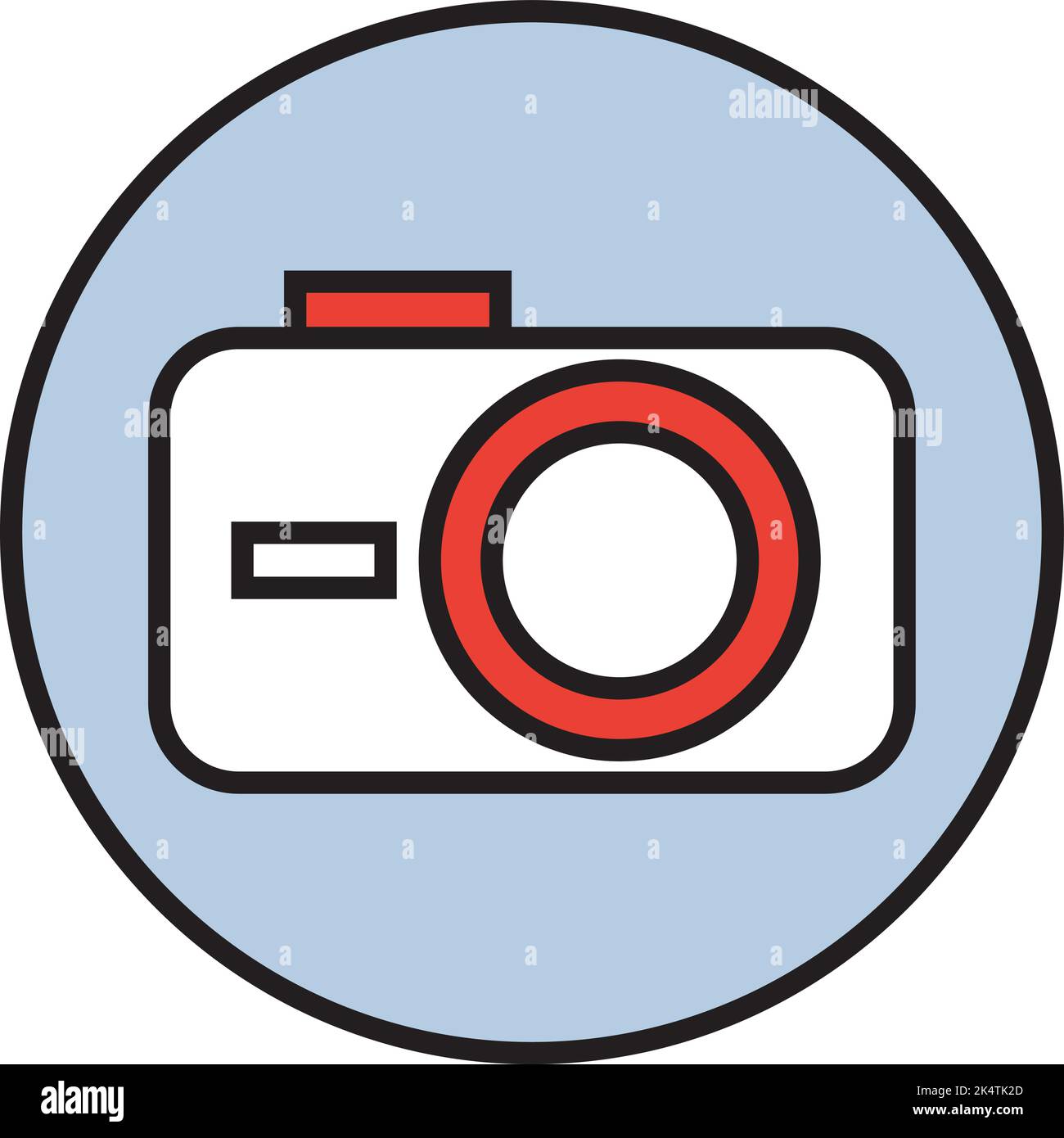 Travel camera, illustration, vector on a white background Stock Vector ...