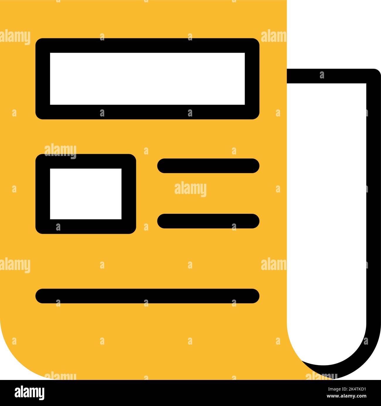 Ads newspaper, illustration, vector on a white background Stock Vector ...