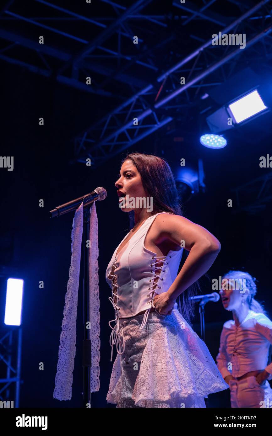 Barcelona, Spain. 2022.09.24. Marina Satti perform on stage at La Mercè ...
