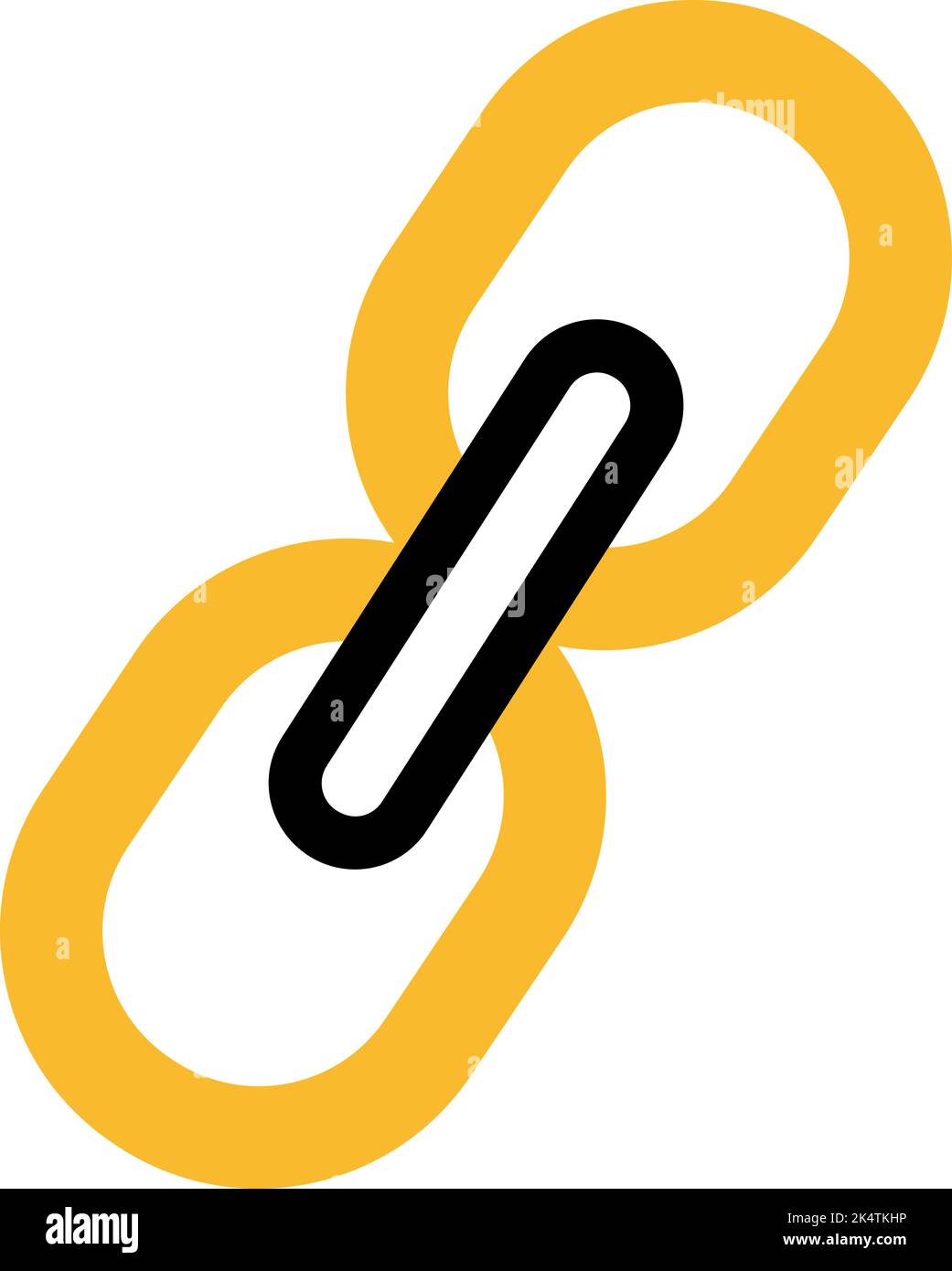 Link icon linear vector Cut Out Stock Images & Pictures - Alamy