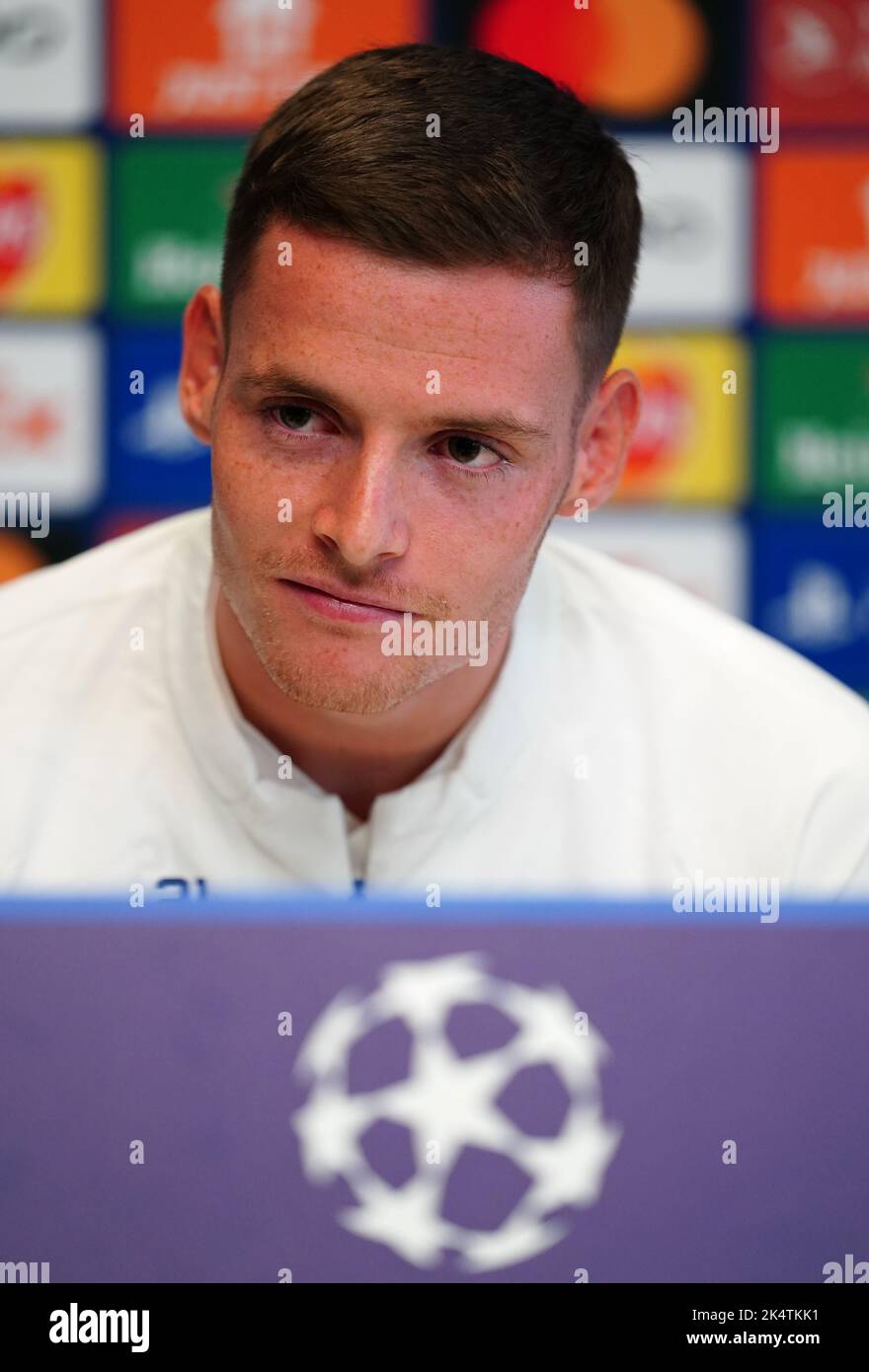 Manchester City's Sergio Gomez during a training session at the City ...